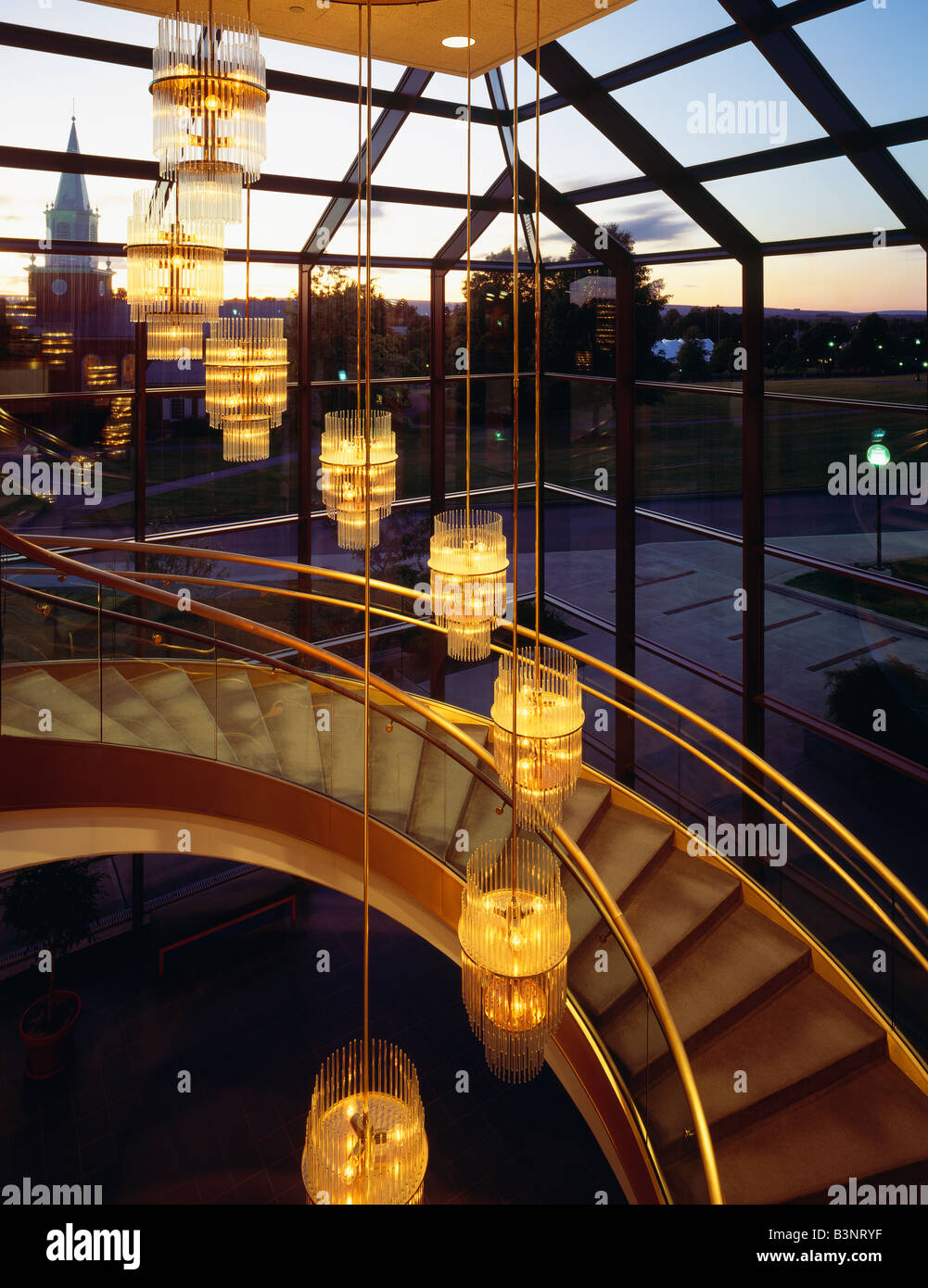 DUSK VIEW OF ROOKE CHAPEL VIEWED FROM WEIS ART CENTER, BUCKNELL ...