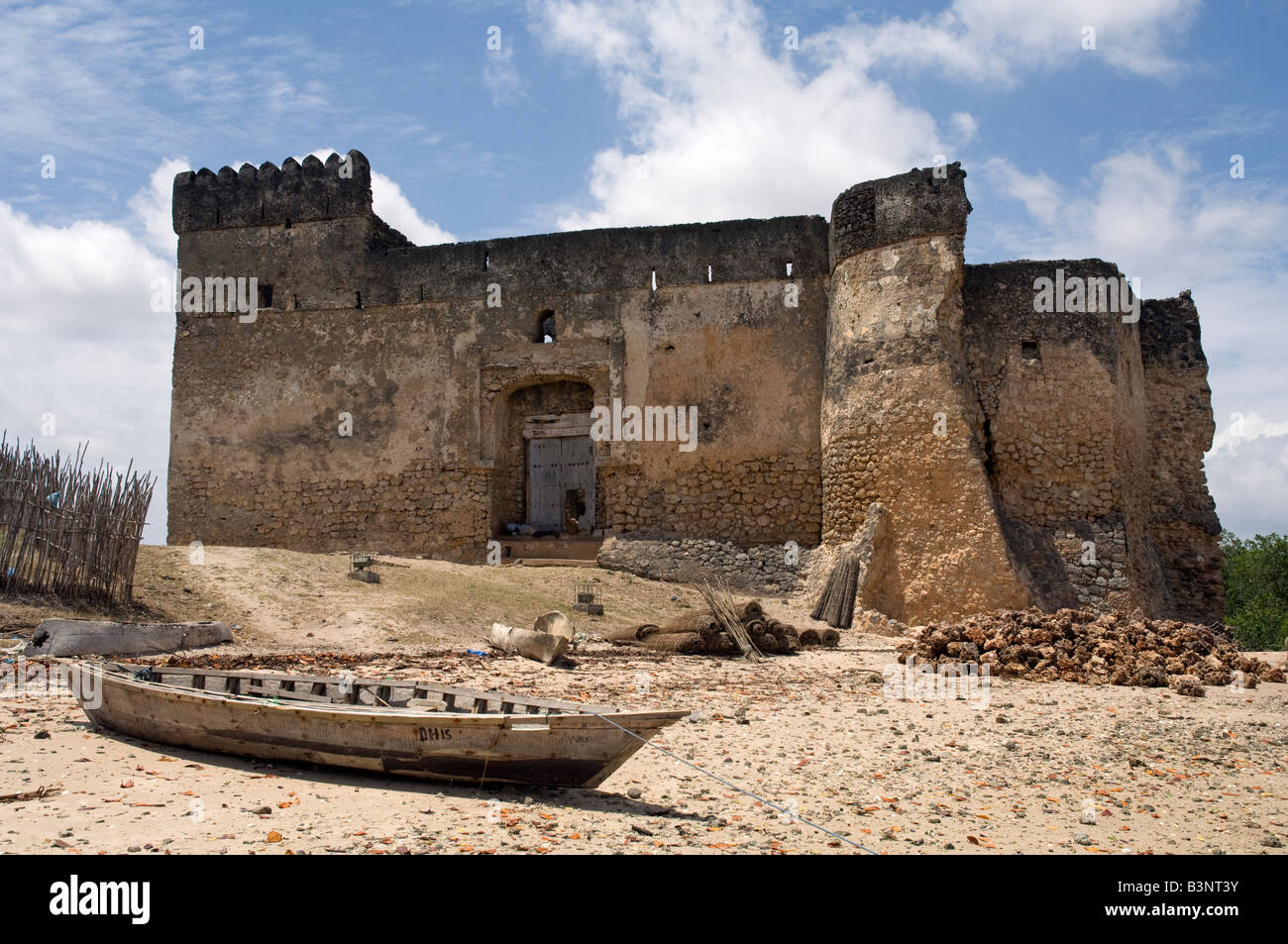 Kilwa Fort 19th century Kilwa Kisiwani important trade center about AD ...