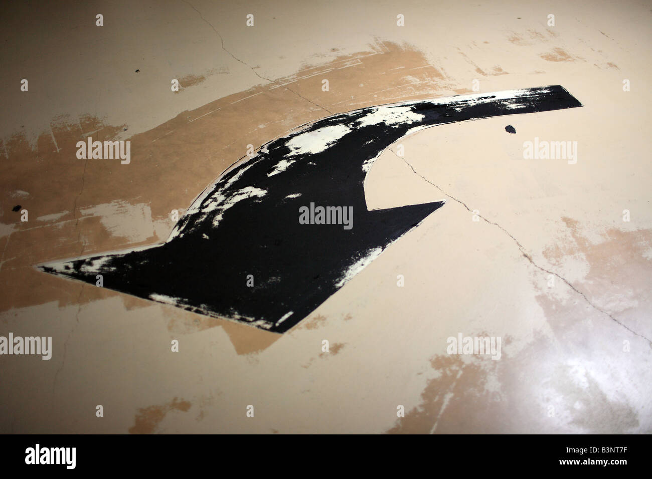 Road markings on tarmac road Stock Photo - Alamy