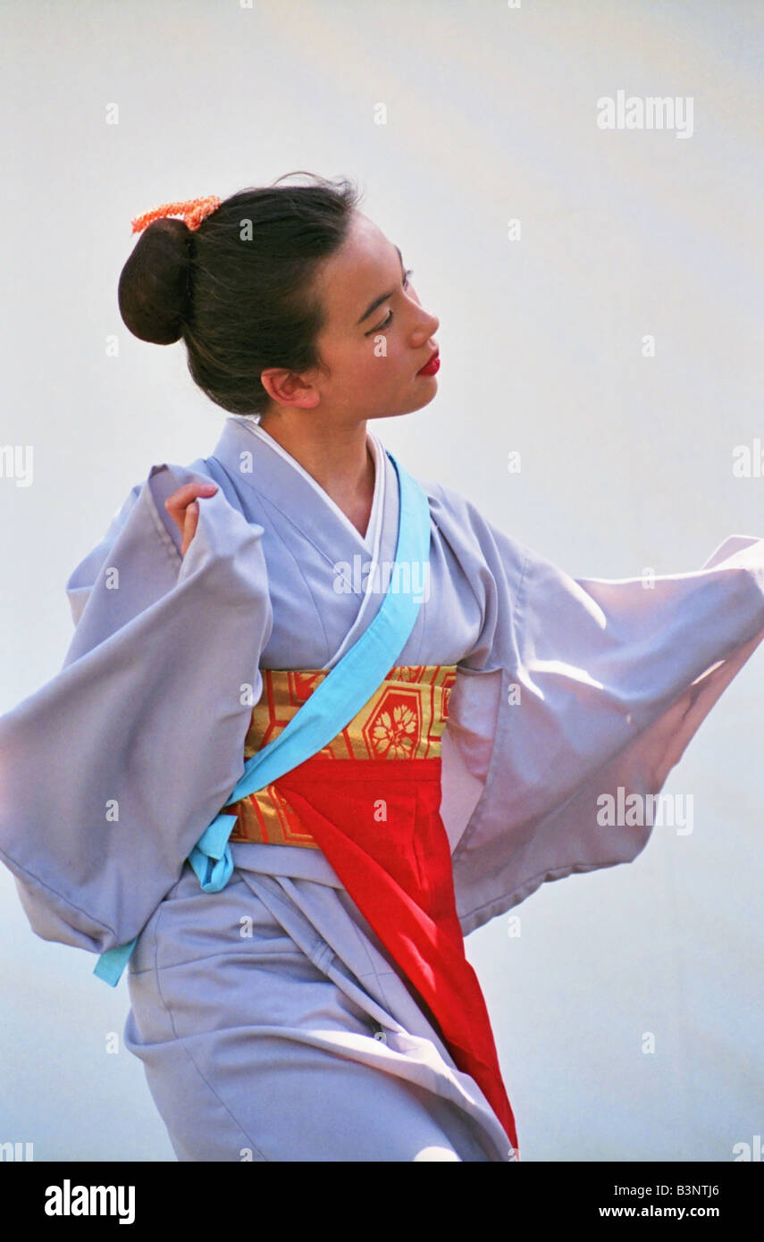 Japanese Folk Dancing Stock Photo - Alamy