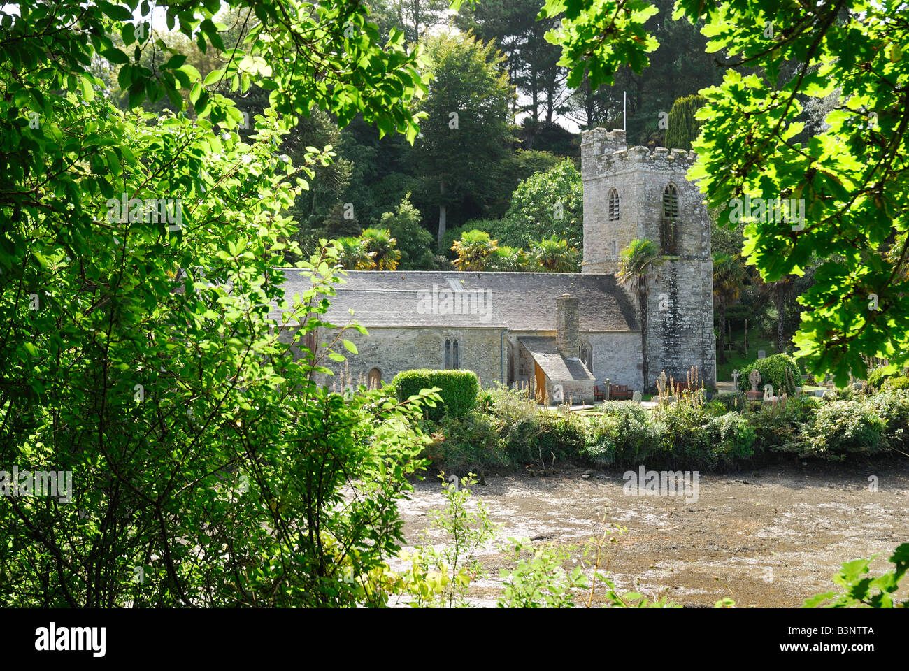 St Just Church,Roseland peninsula,Cornwall Stock Photo - Alamy