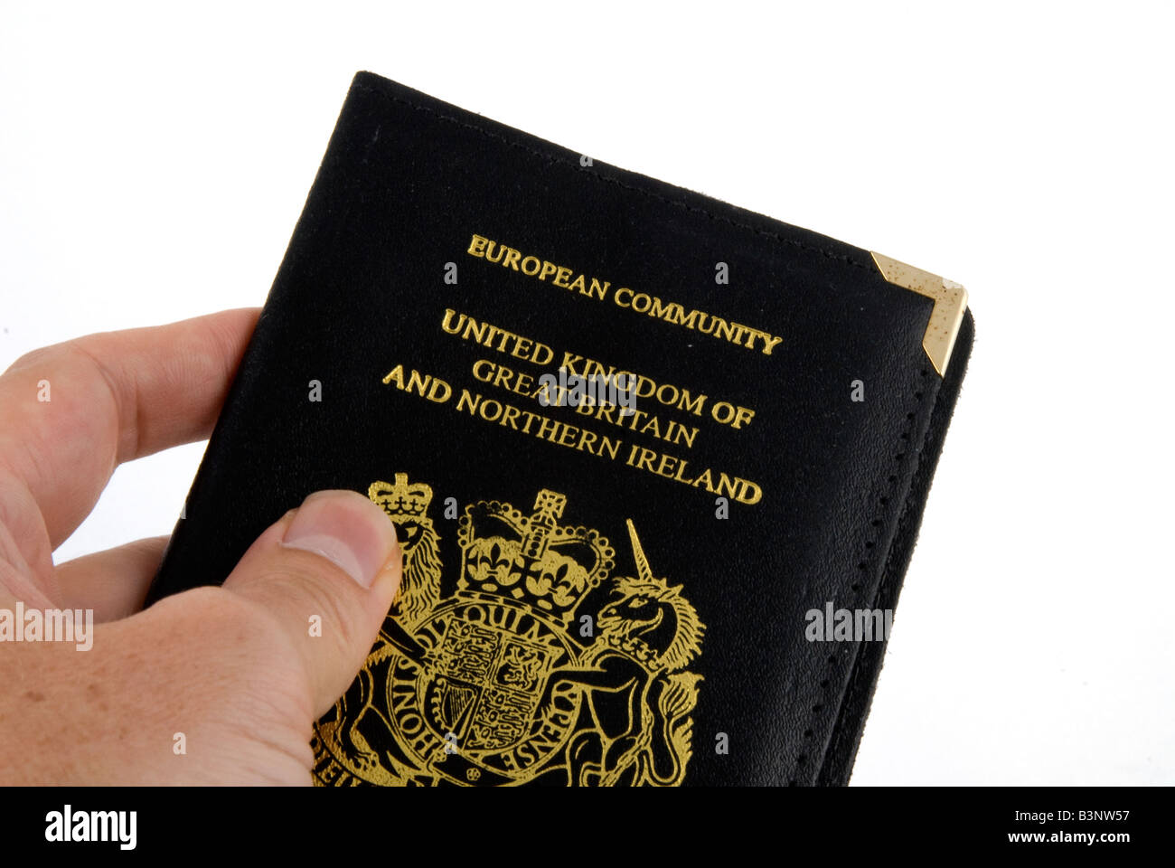 Uk passport hand hi-res stock photography and images - Alamy