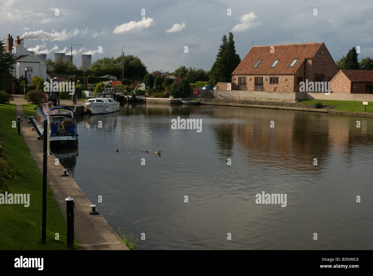 Torksey Lock Torksey Lincolnshire uk Stock Photo, Royalty Free Image ...