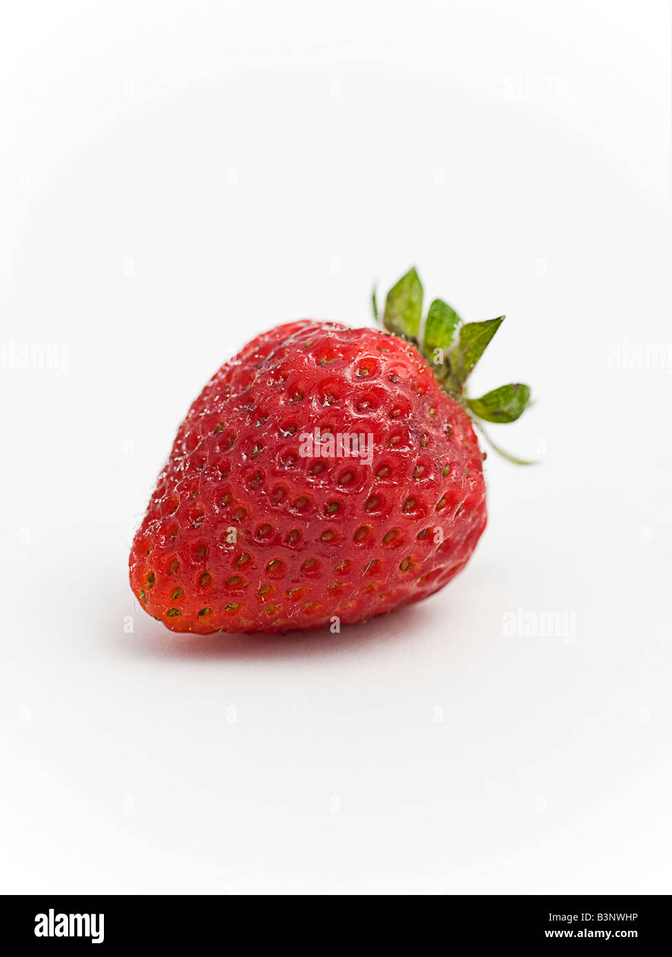 Strawberry on white Stock Photo - Alamy
