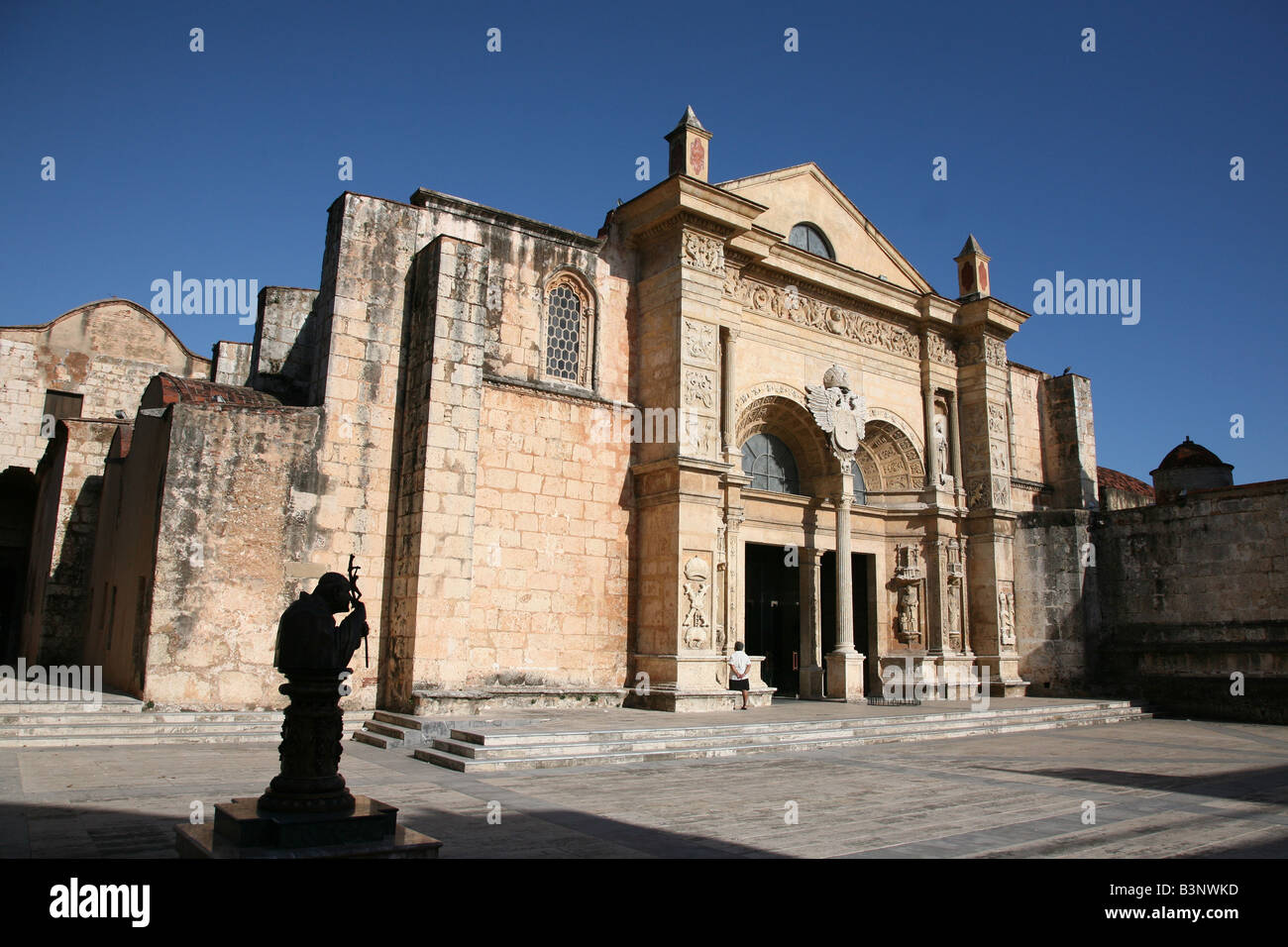 Cathedral Santa Maria la Menor in the Zona Colonial of Santo Domingo ...