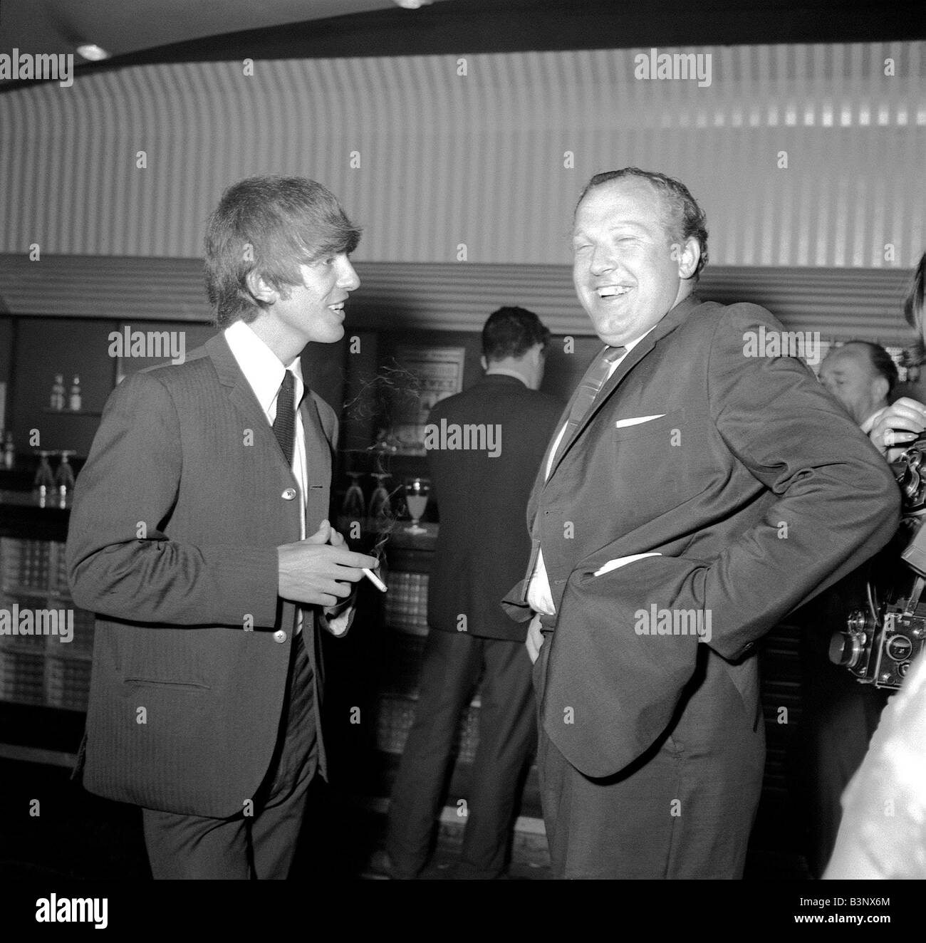 The Beatles May 1964 George Harrison at the Prince of Wales Theatre ...