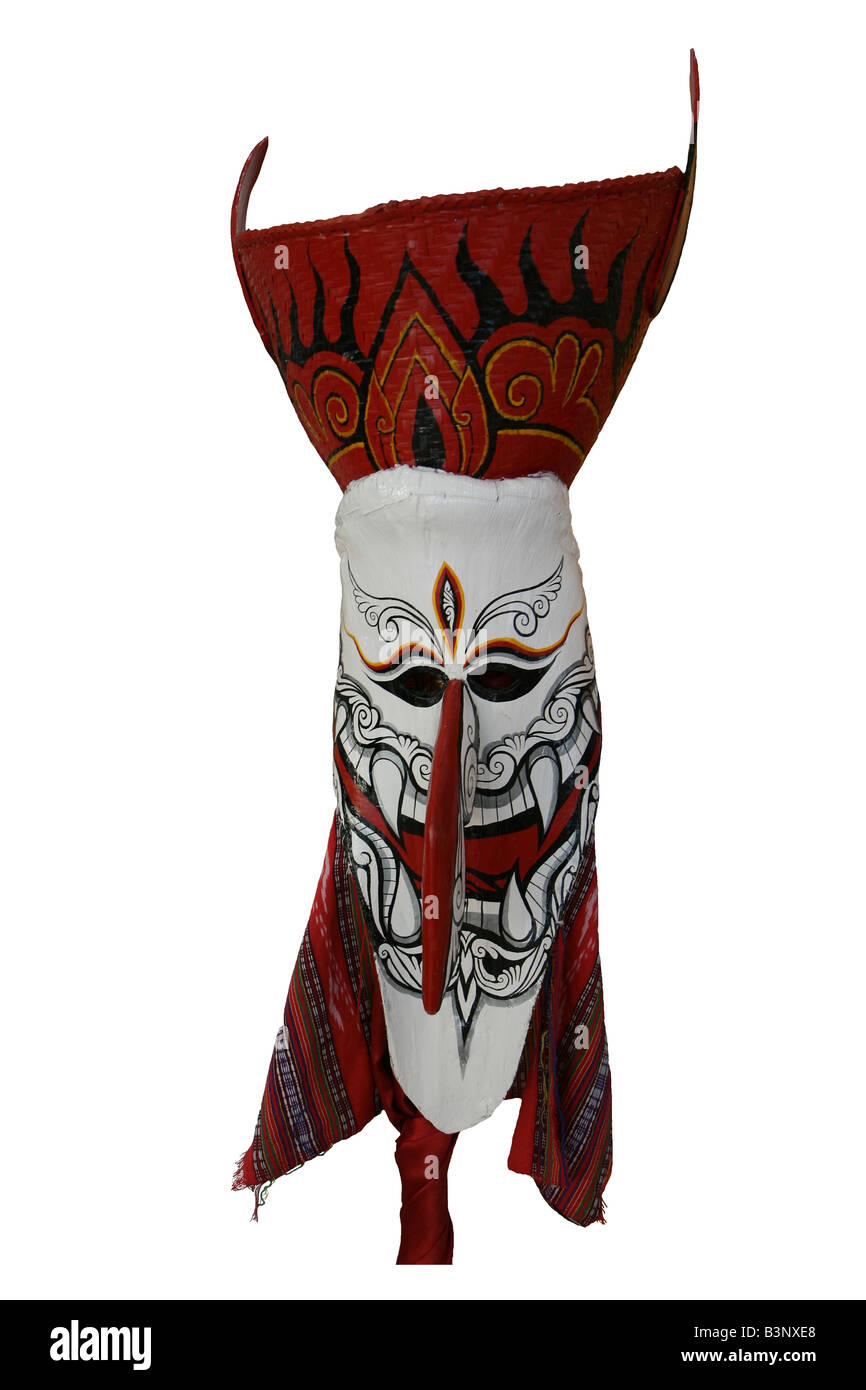 Phi Ta Khon mask from Dan Sai district, Loei province, Thailand Stock ...