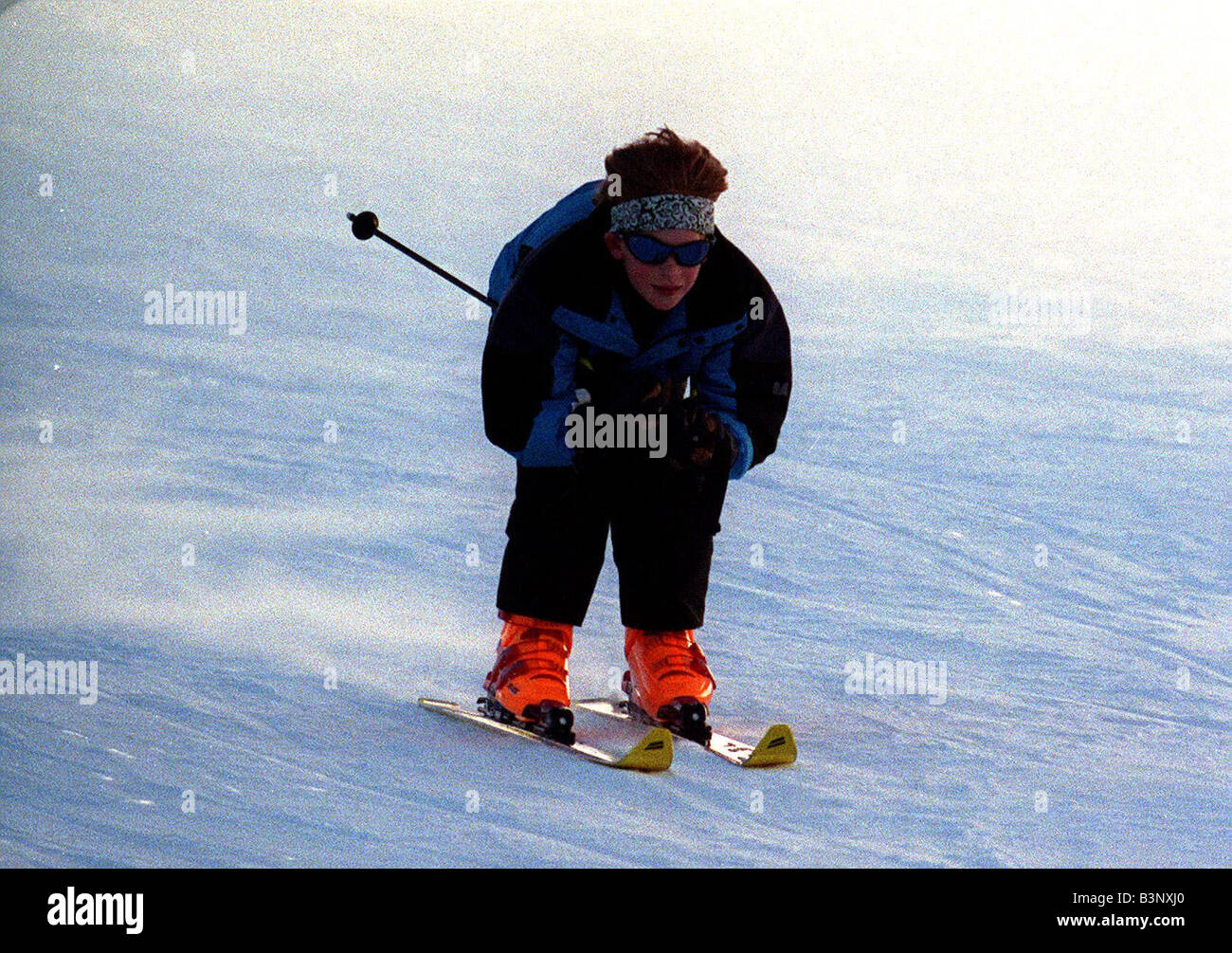 Prince Harry skiing in Klosters Stock Photo - Alamy
