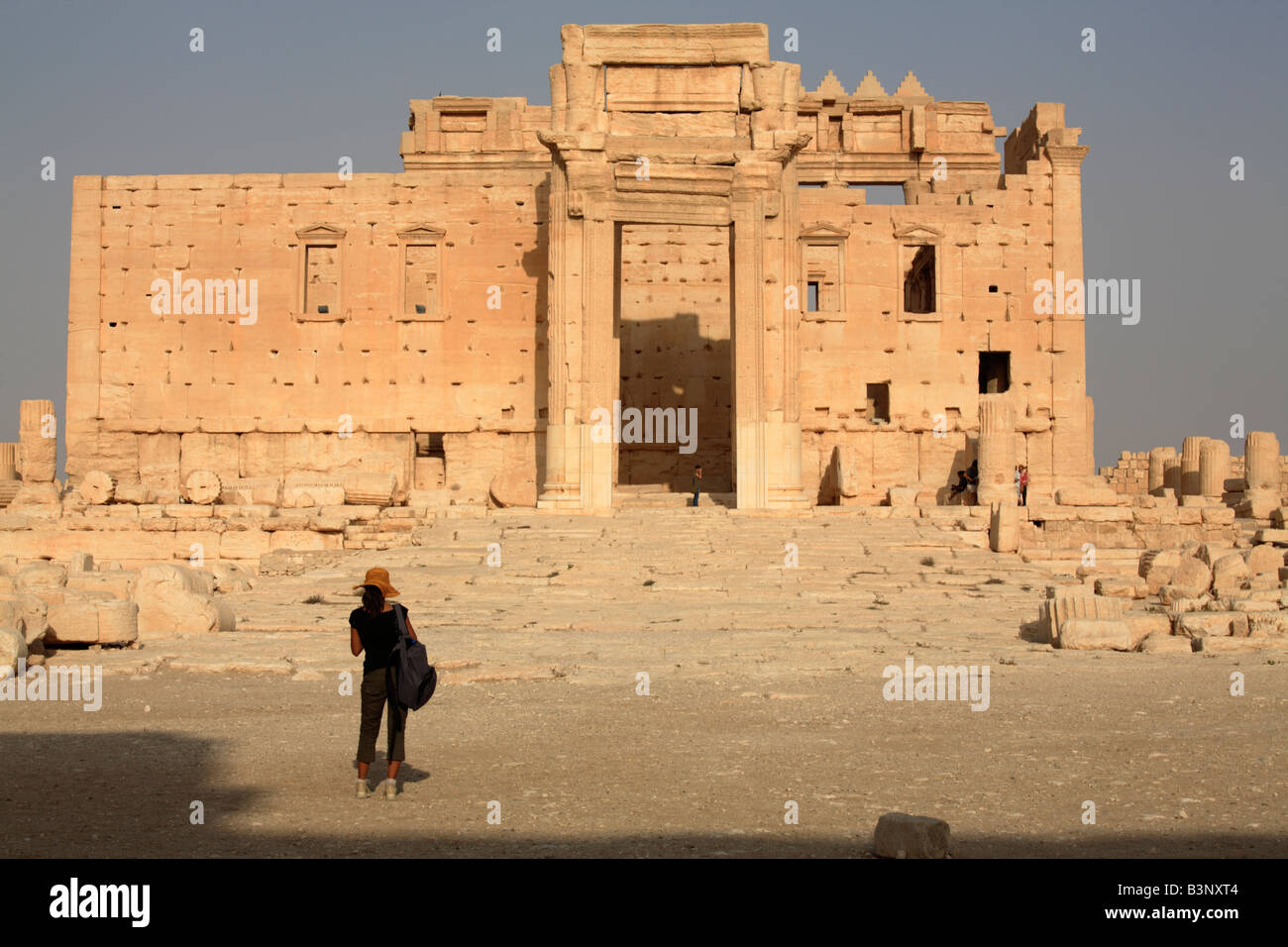 Temple of Bel in the ancient site of Palmyra, Syria Stock Photo - Alamy
