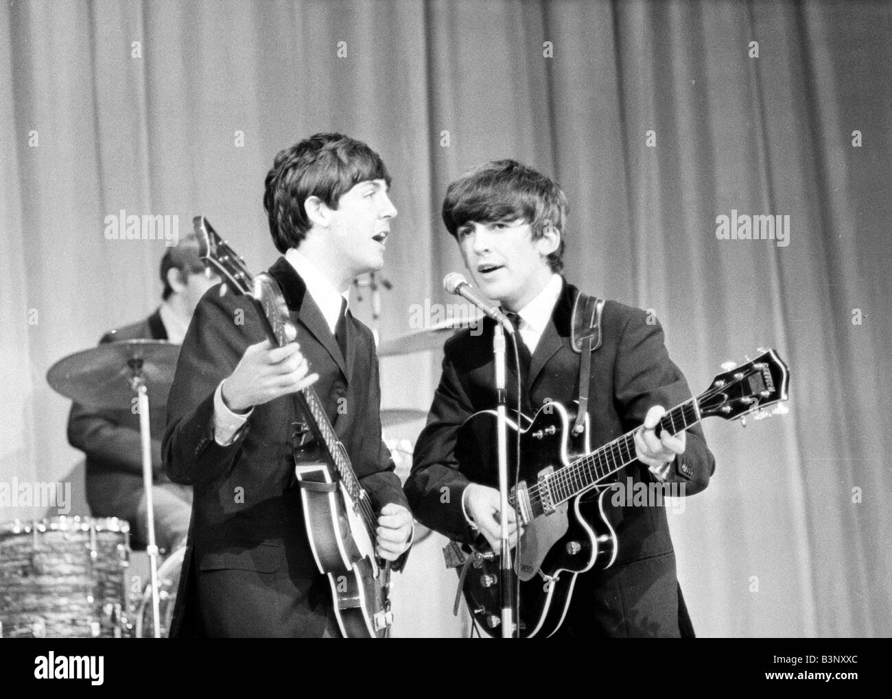 The Beatles on Sunday Night at the London Paldium Paul McCartney and ...