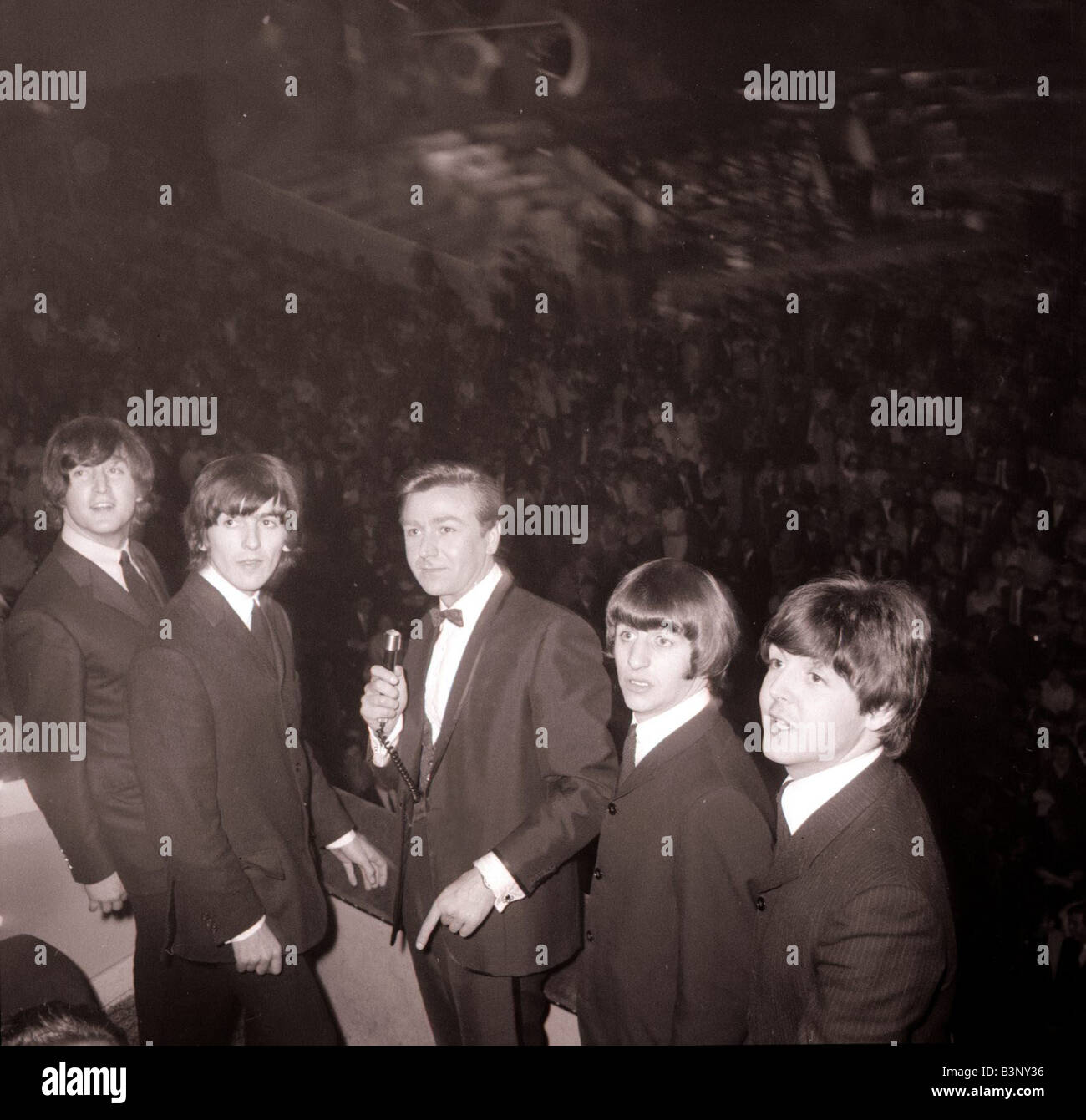 Daily Mirror Golden Ball February 1965 The Beatles arrive at the Royal ...