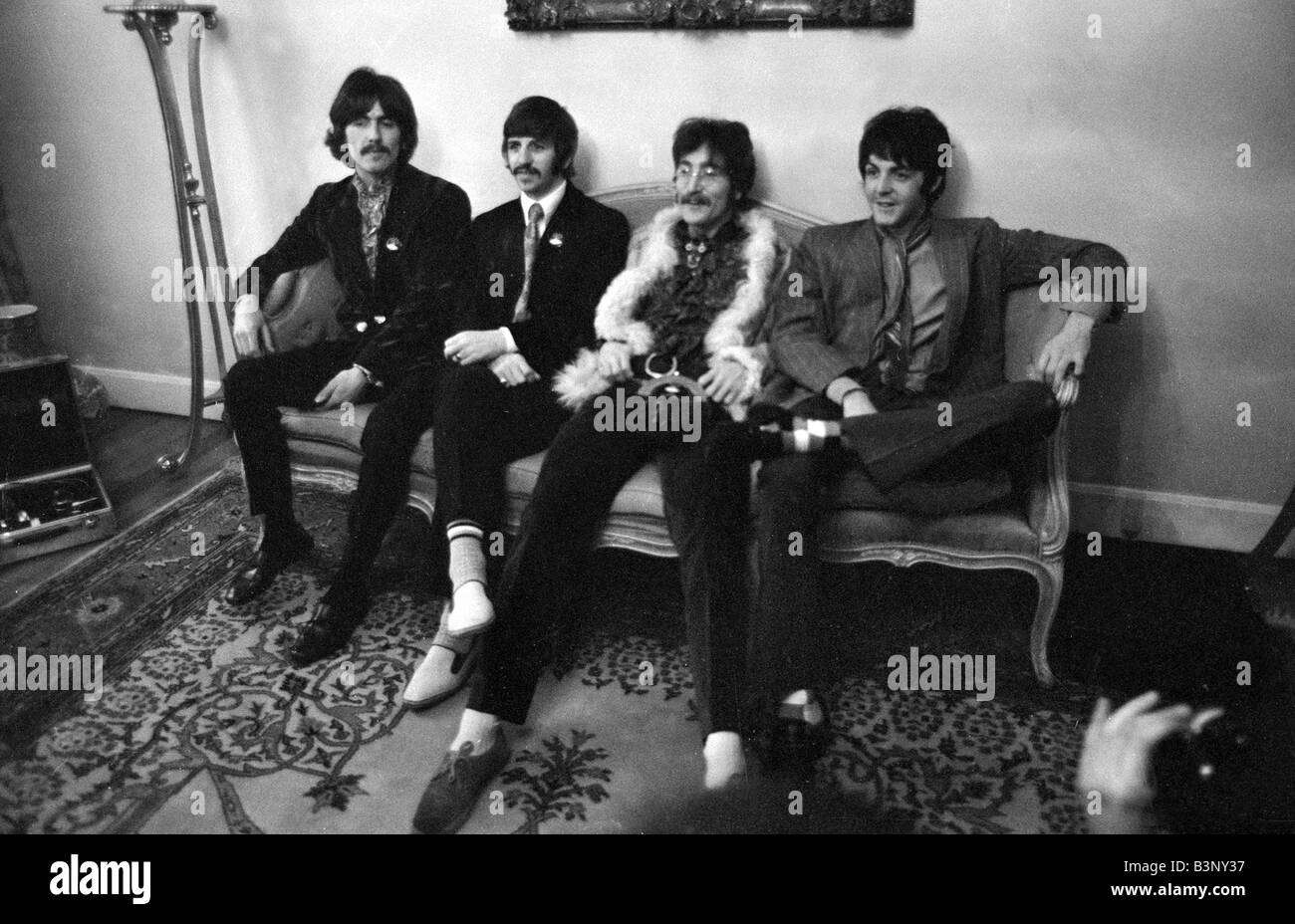 The Beatles at a press conference to launch their new record Sergeant ...