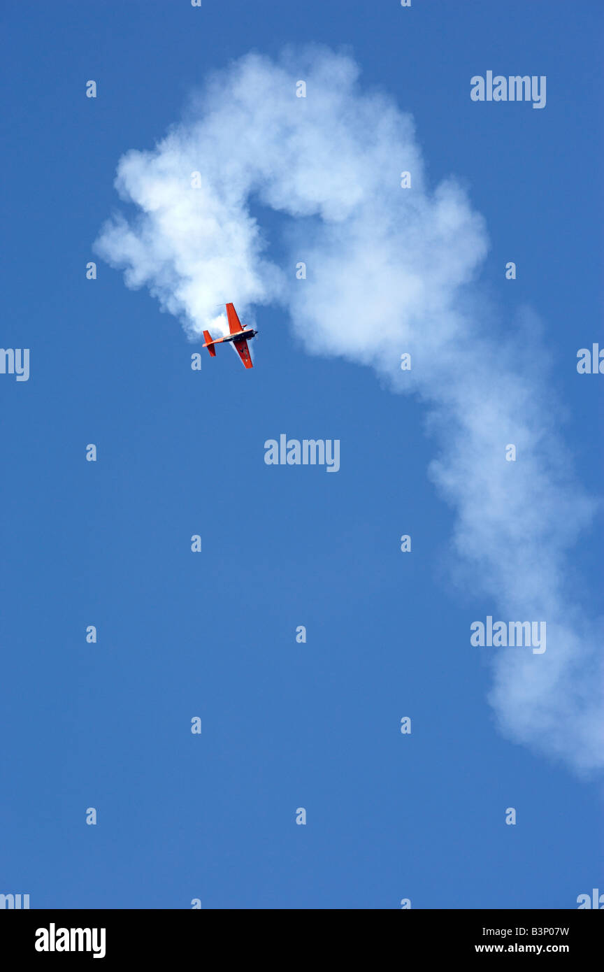 One of the Blades aerobatic team does a stall turn falling through its ...