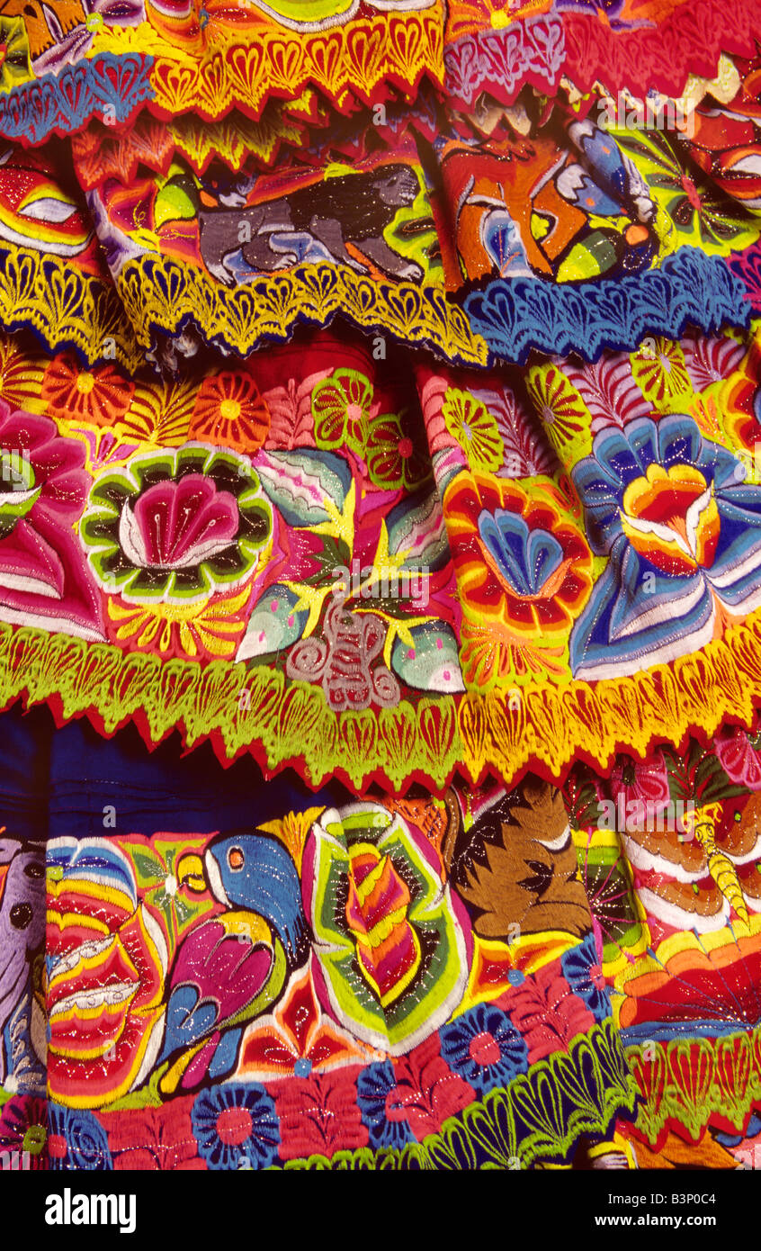 Colourful pollera skirts of Ayacucho Stock Photo - Alamy