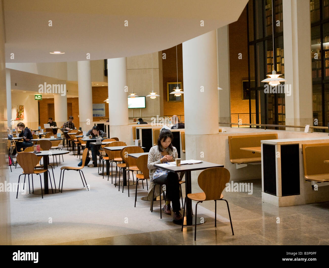 Restaurant In The British Library London UK Europe Stock Photo - Alamy