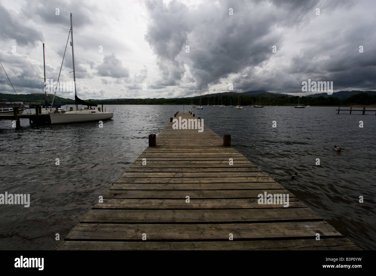 Storm Clouds over Windermere Stock Photo - Alamy