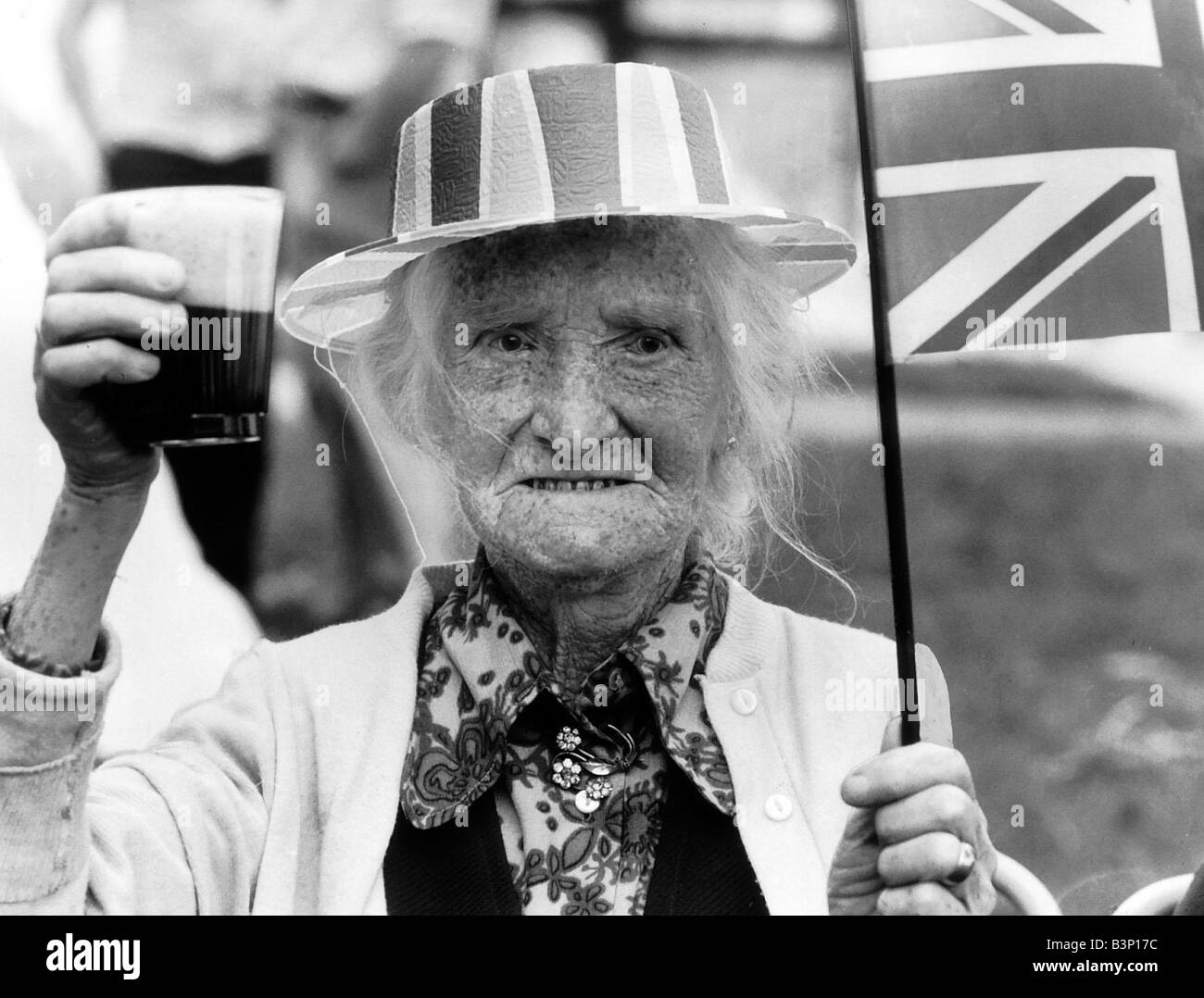 Mrs Cissie Fredricks 90 years old Old woman celebrating the Jubilee ...