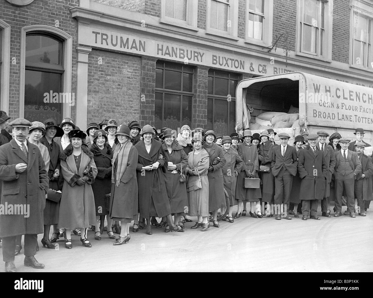 General Strike Scene May 1926 Scene at Tottenham North London Crowds of ...