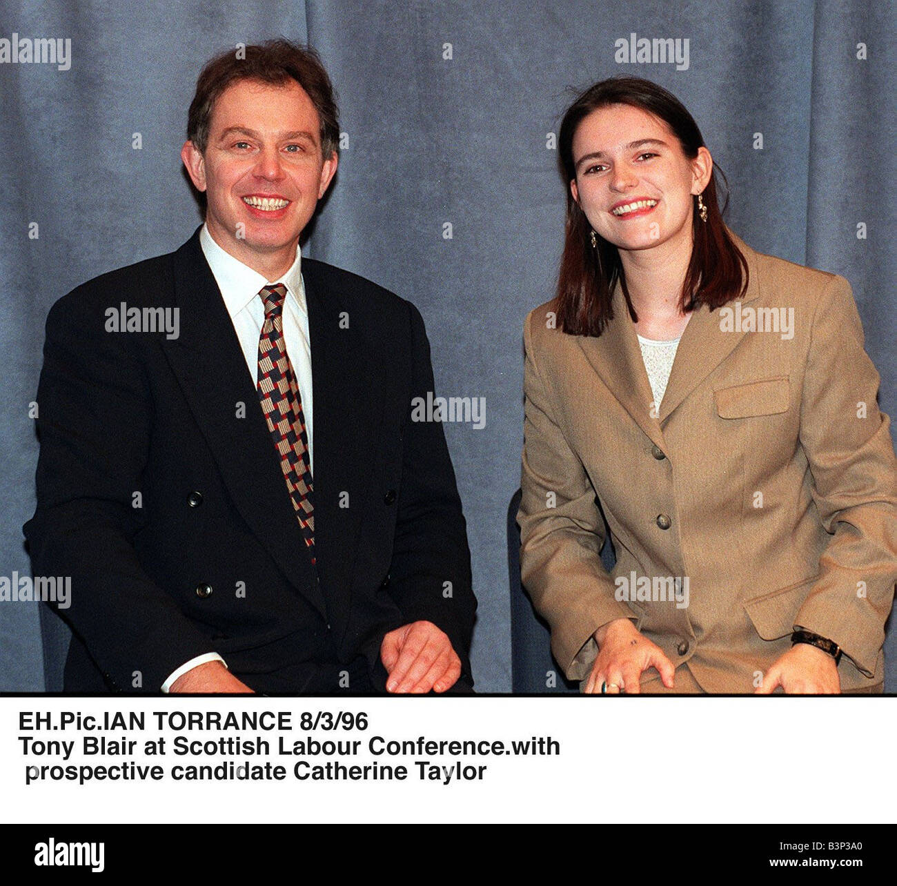 Catherine Taylor prospective candidate with Tony Blair MP at Scottish ...