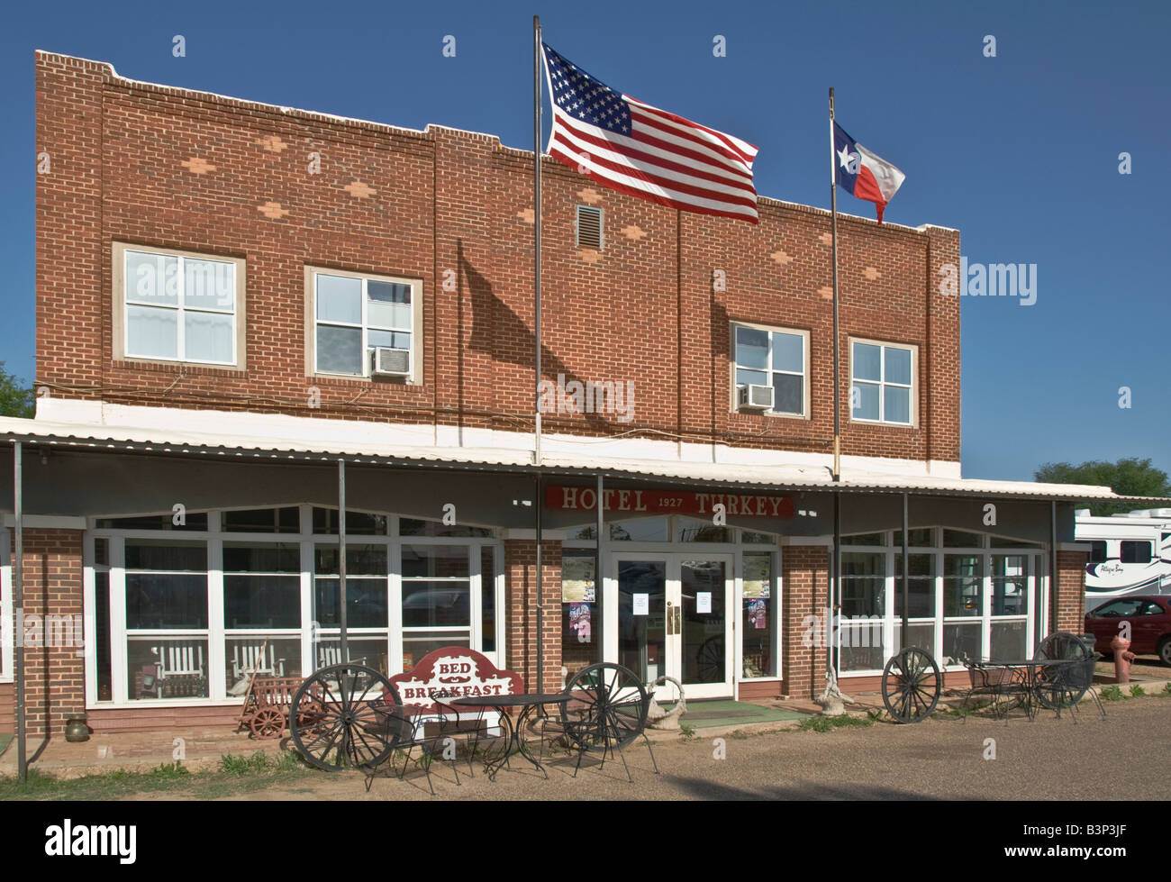 Texas Turkey Hotel Turkey Bed and Breakfast built 1927 Stock Photo - Alamy