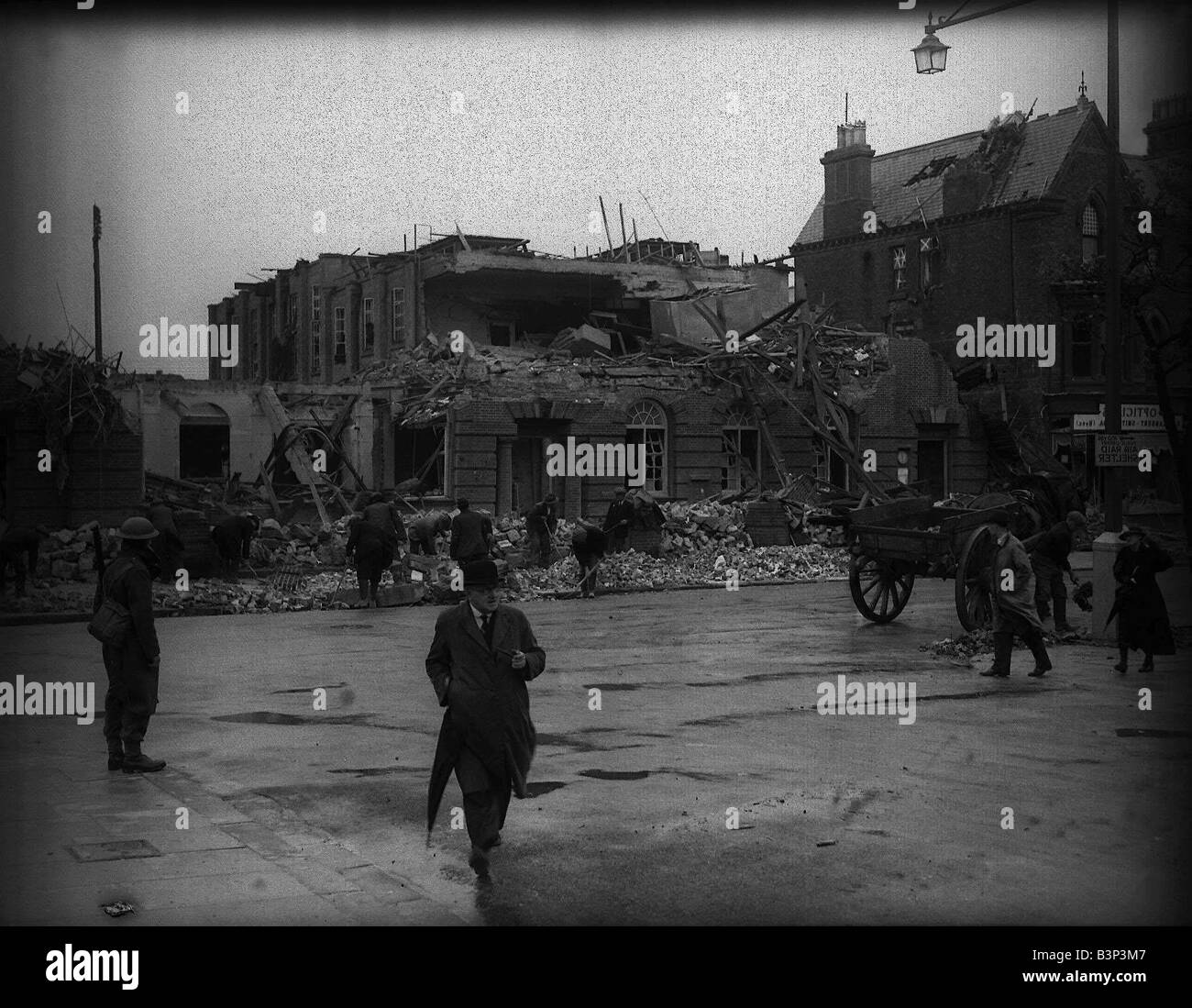 WW2 bomb damage to buildings in Dover Stock Photo - Alamy