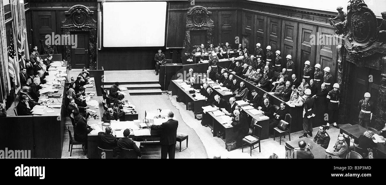 Nurenberg War Crimes Trial November 1945 Stock Photo - Alamy