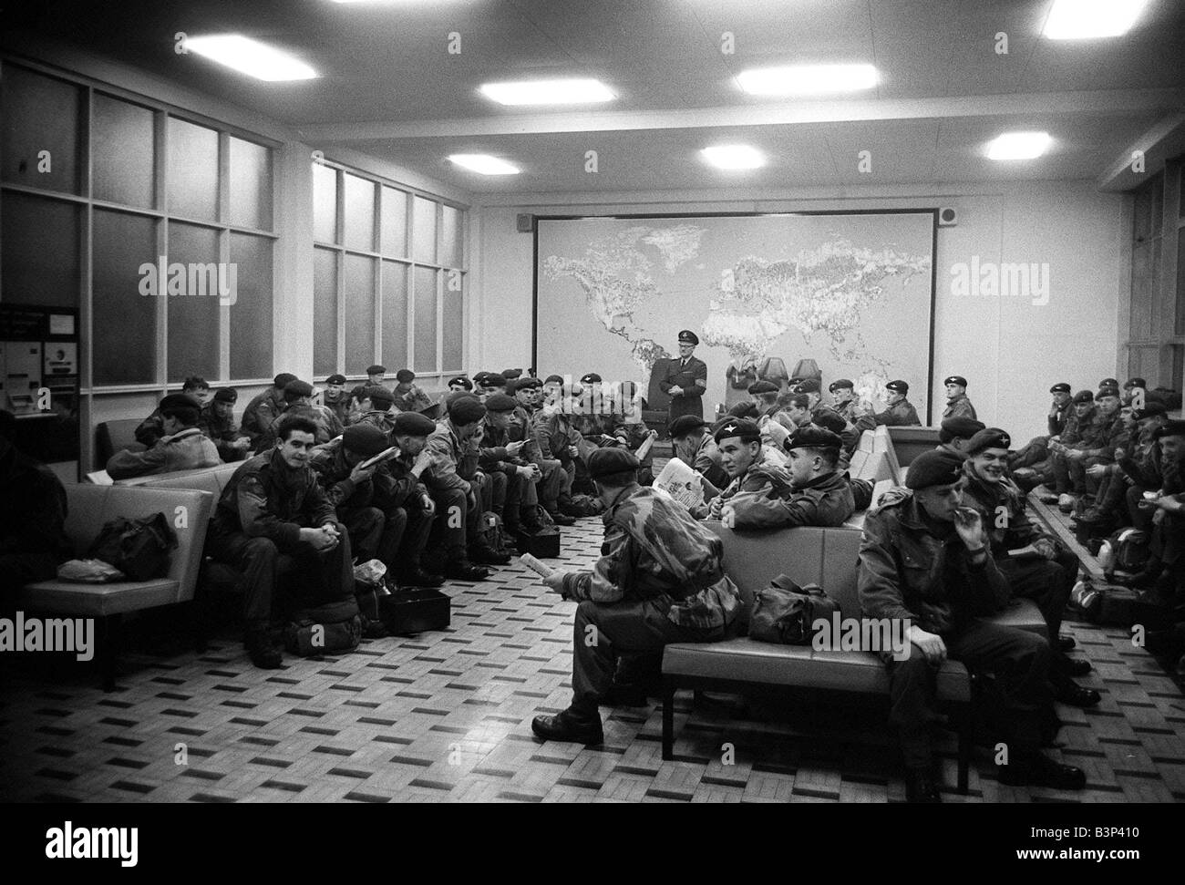 2nd Battalion Paratroop regiment January 1965 In briefing before ...