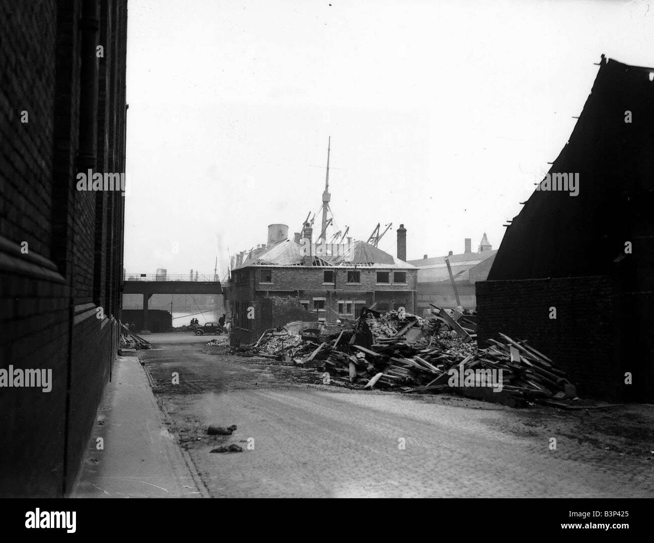 WW2 Air Raid Liverpool Bomb Damage The bombed out remains of ...