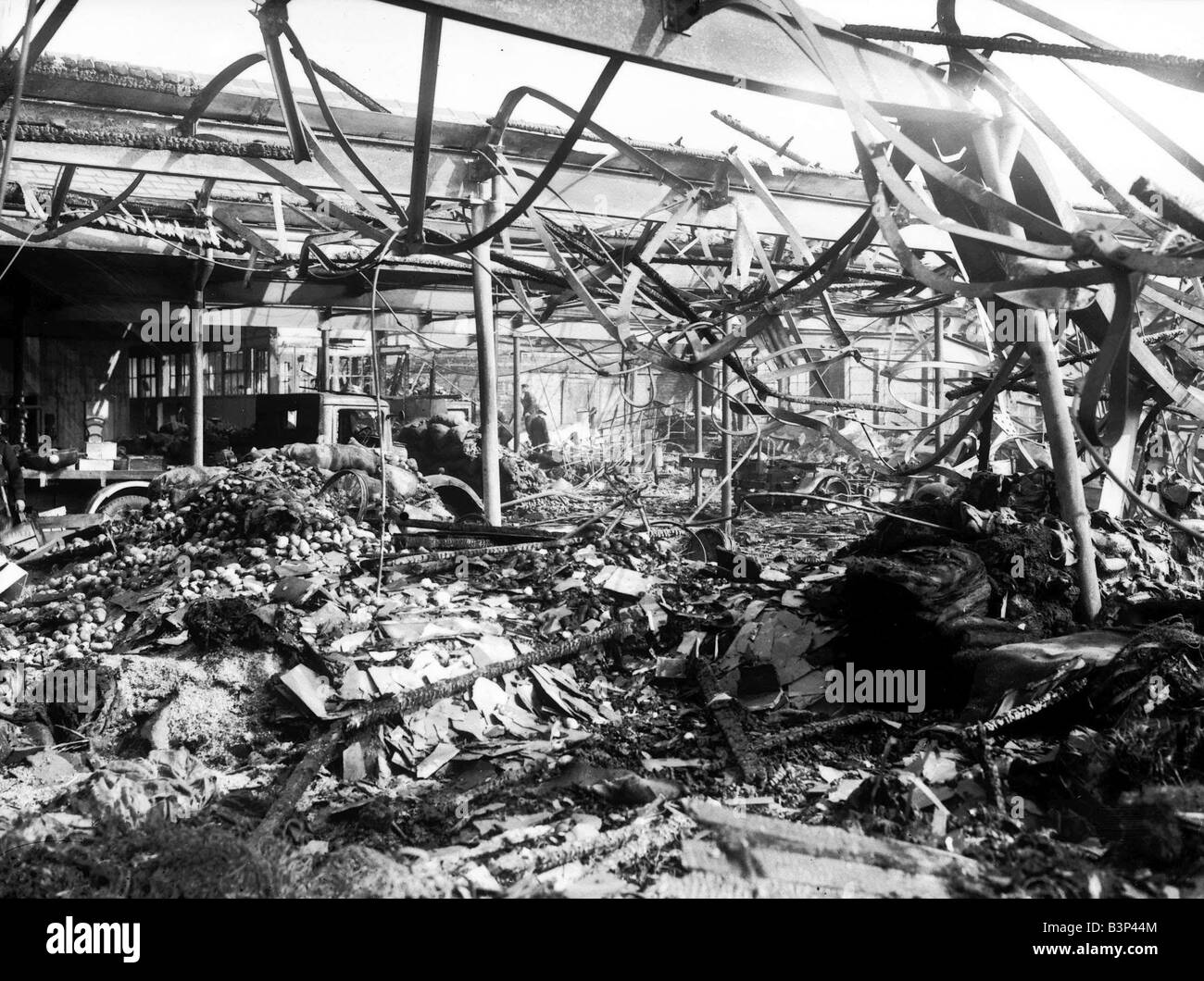 WW2 Air Raid Damage Bomb damage at Middlesborough Stock Photo - Alamy