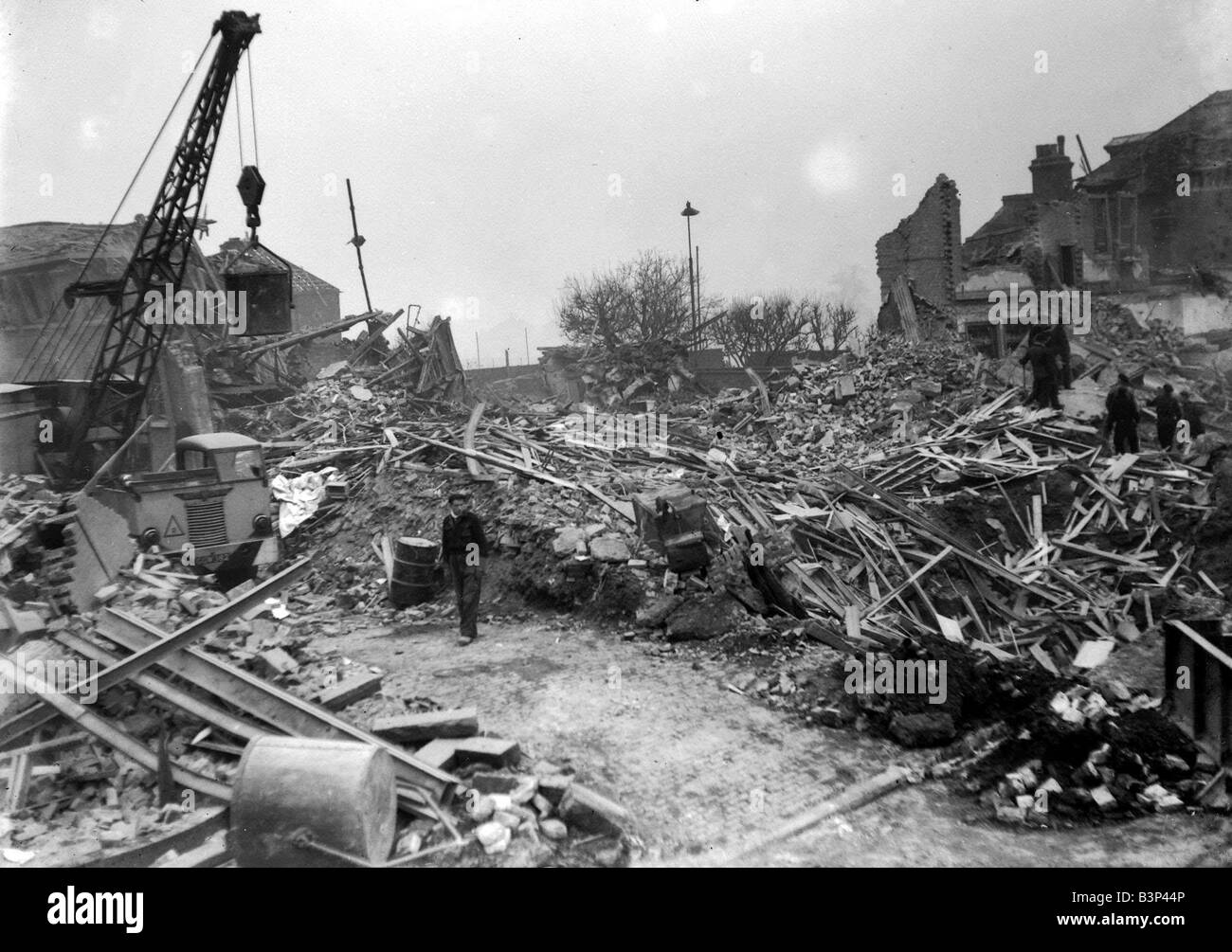 WW2 Air Raid Damage November 1944 Air raid damage on Southern England ...