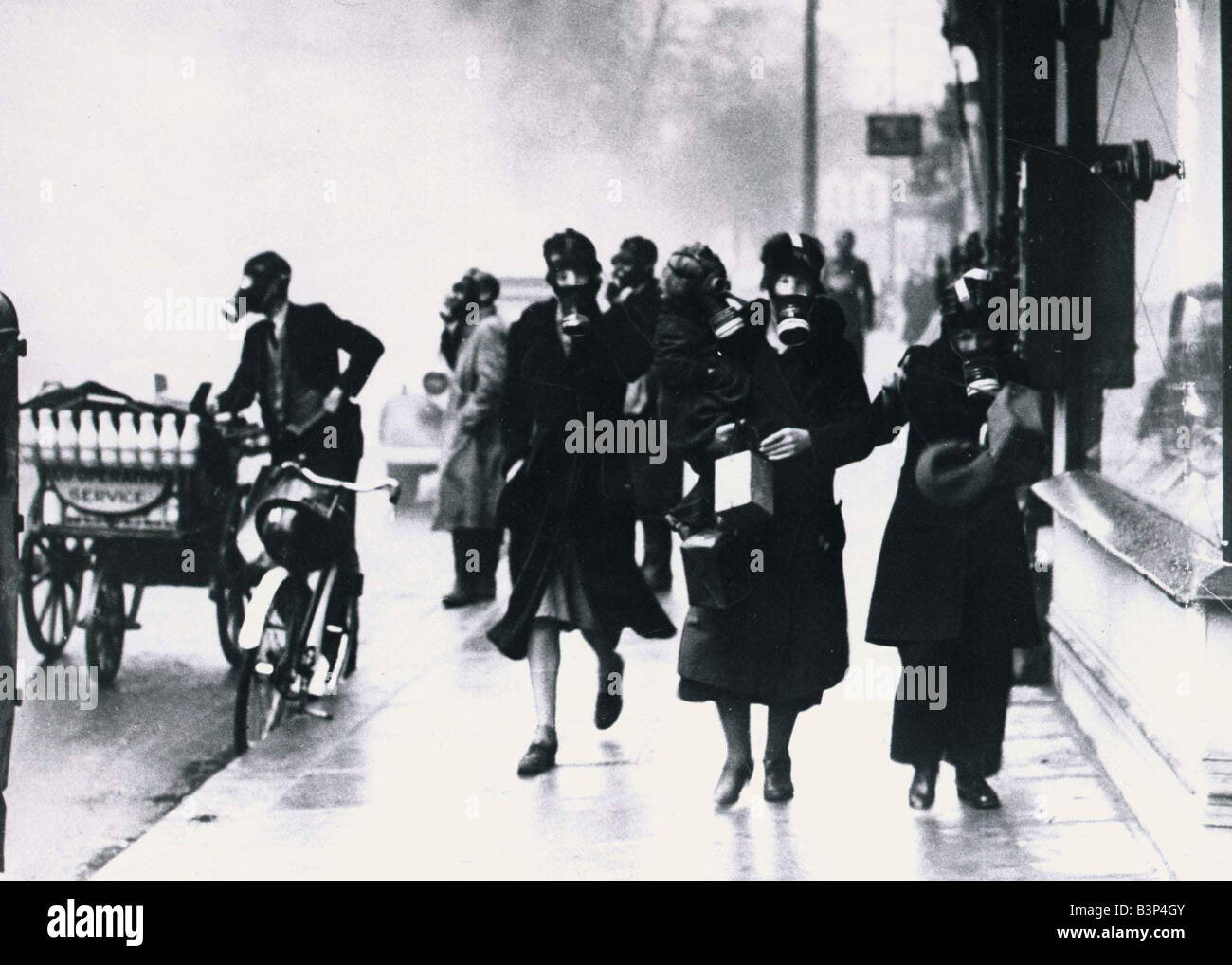 Children gas masks ww2 hi-res stock photography and images - Alamy