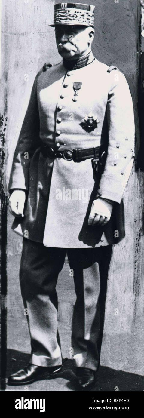 Marshal Petain World War I French military leader and President of the ...