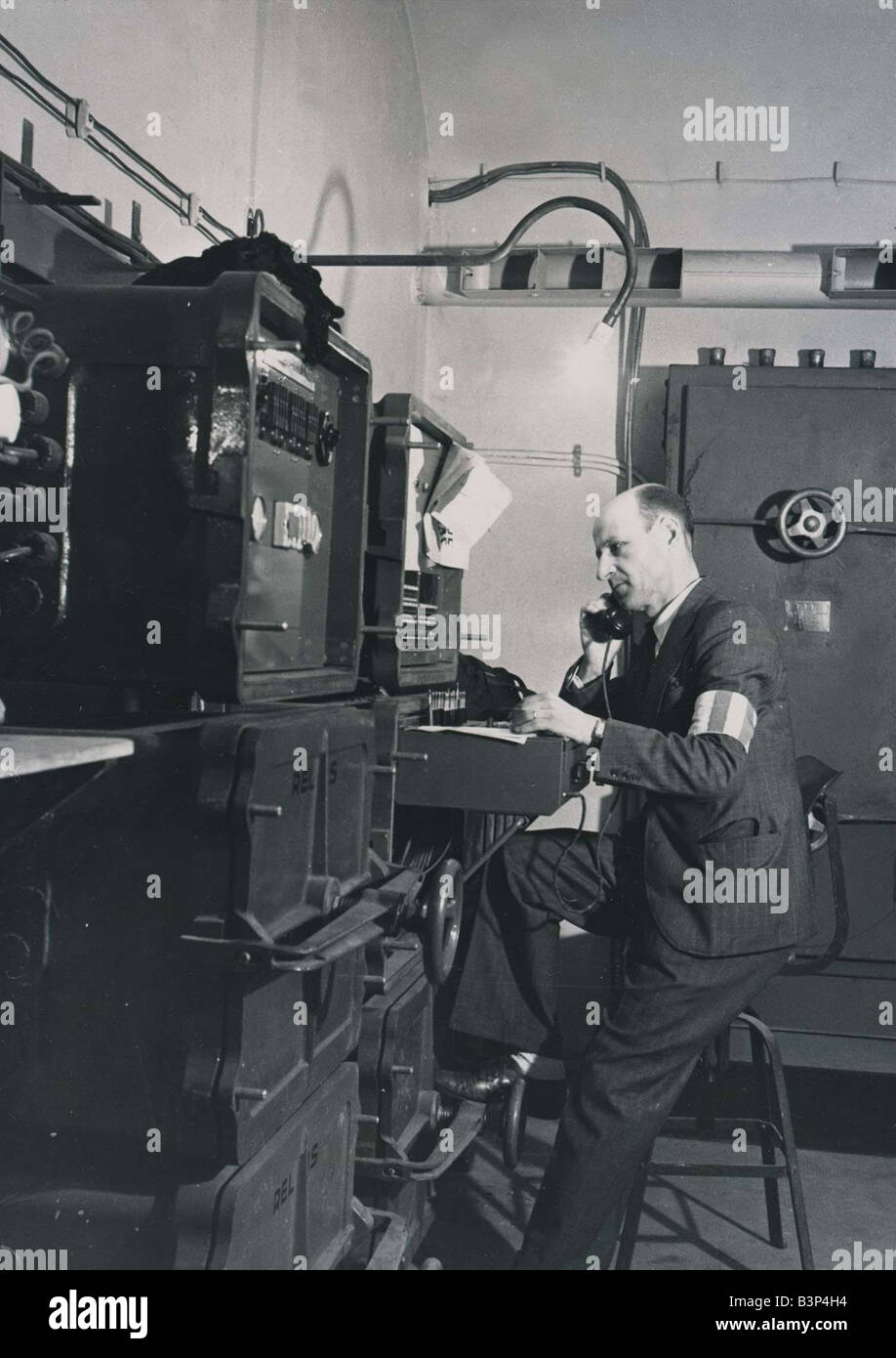 FFI Underground HQ in Paris France 1944 Switchboard from which ...