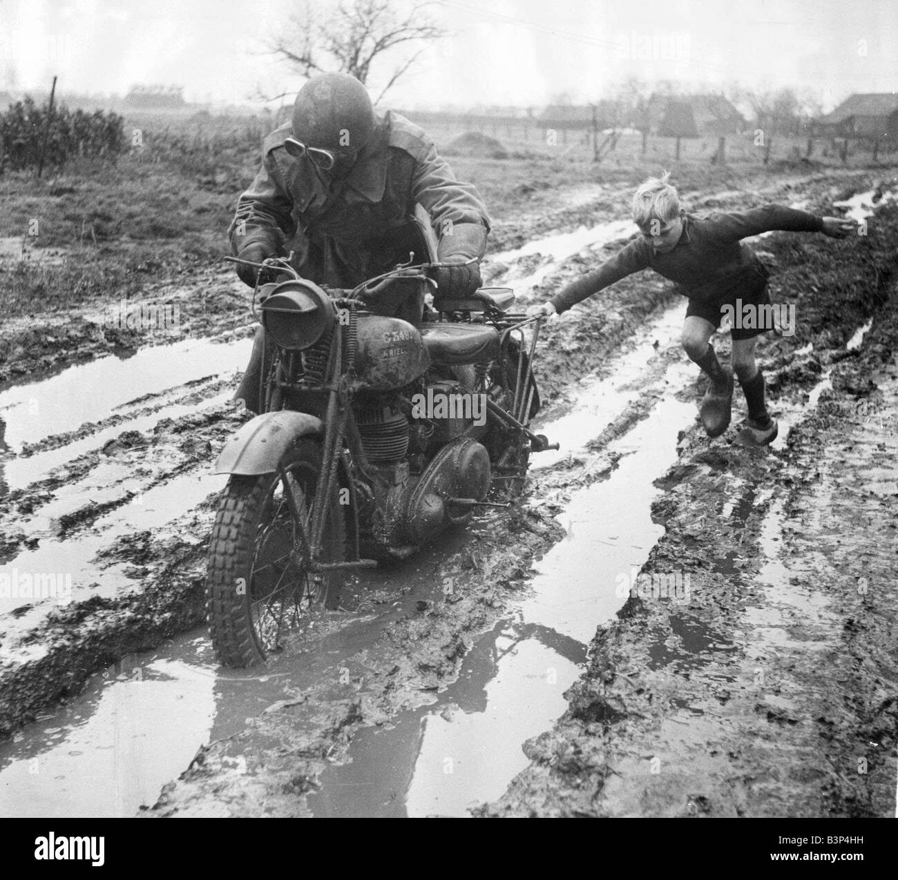 World War II Invasion of Holland A British army dispatch rider stuck in ...