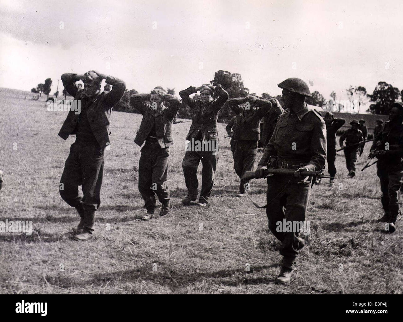 World War II Invasion of France German prisoners of war captured during ...