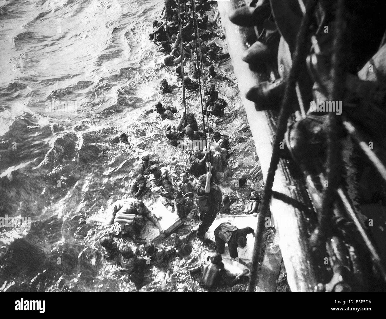 Bismark Survivors alongside H M S Dorsetshire War Front Line On May ...