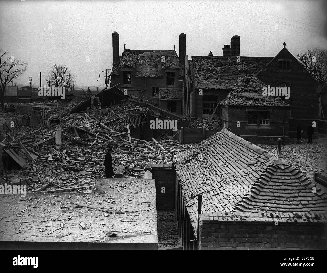 WW2 Air Raid Damage in Ashford Kent Stock Photo - Alamy