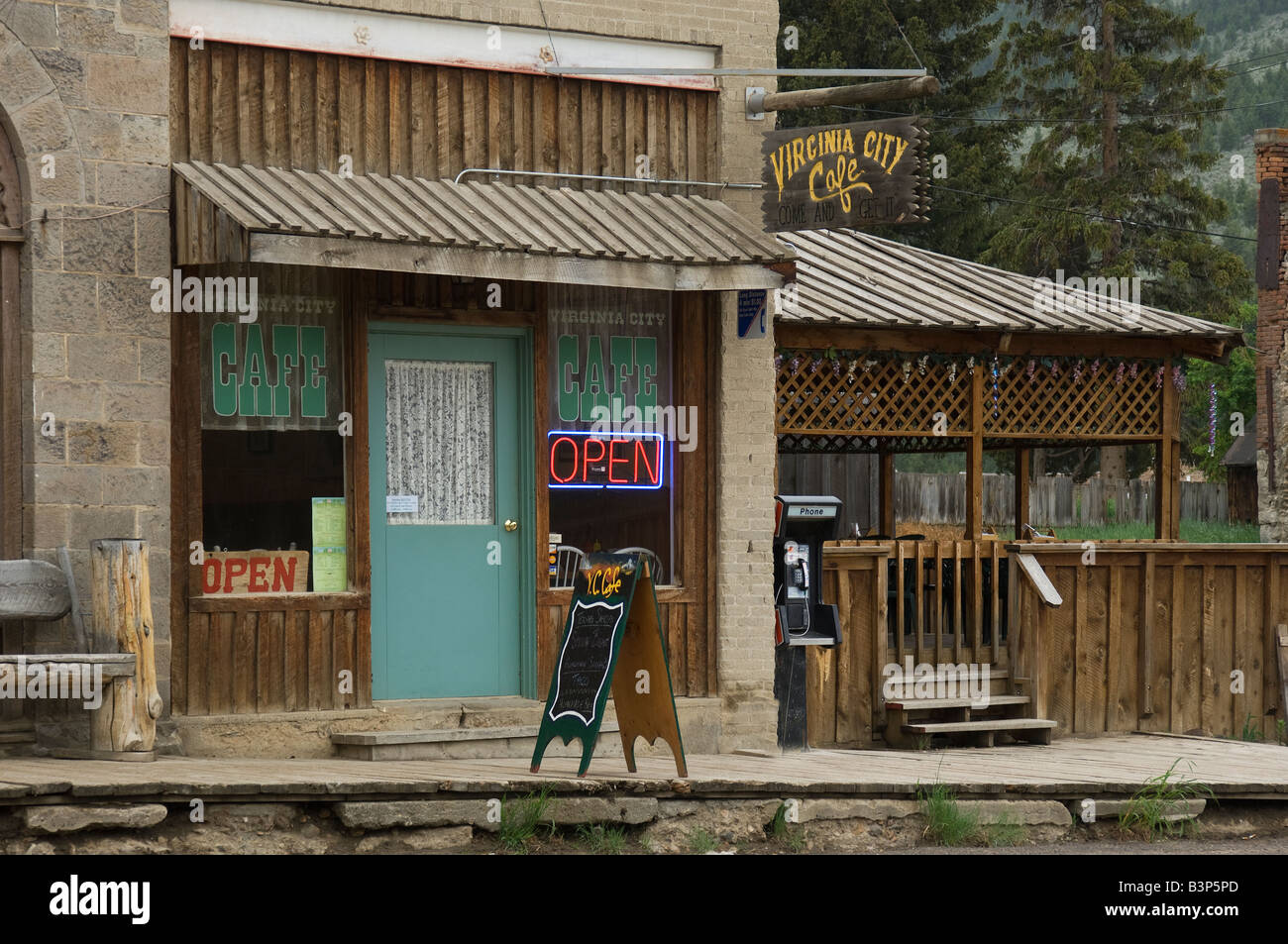 Street scene Virginia City, Montana, U S A Stock Photo - Alamy