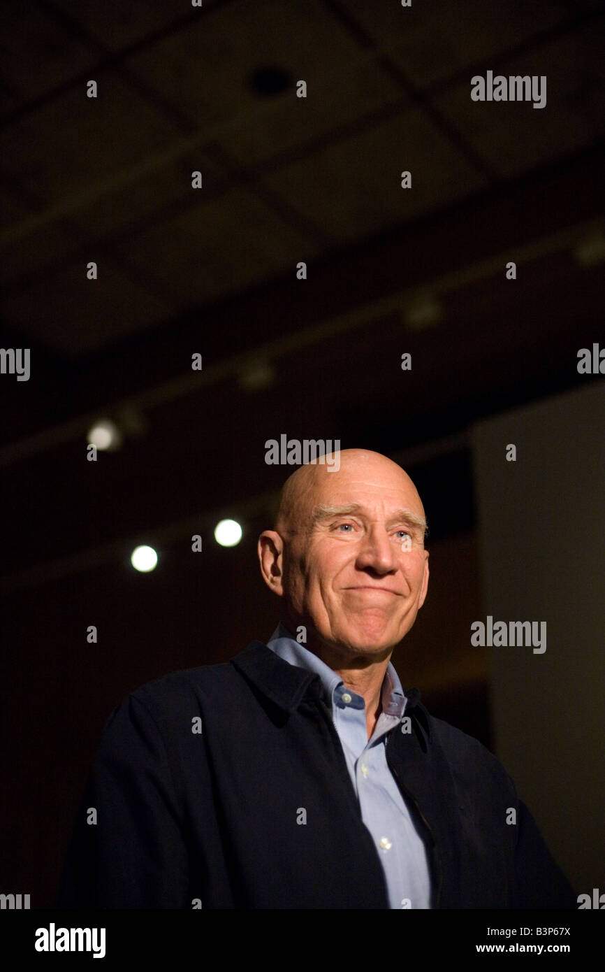 Brazilian photographer Sebastiao Salgado in the C/O Gallery in Berlin ...