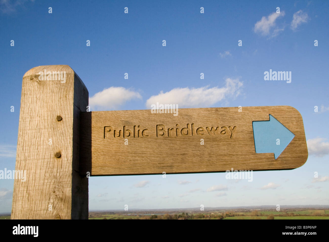 Public Bridleway sign Stock Photo - Alamy