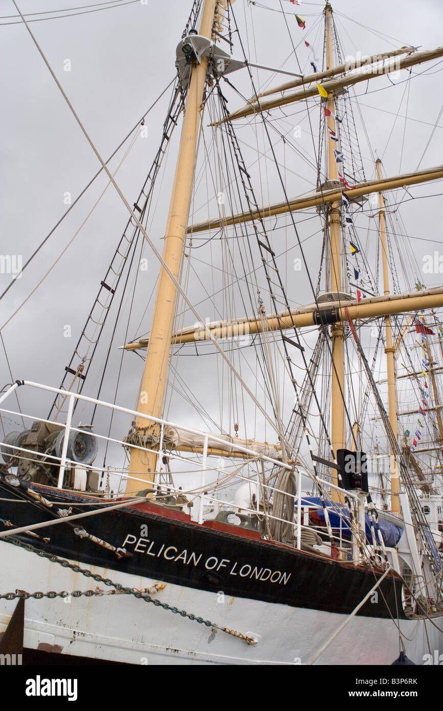 The Pelican sailing ship at the Tall Ships race in Liverpool July 2008 ...