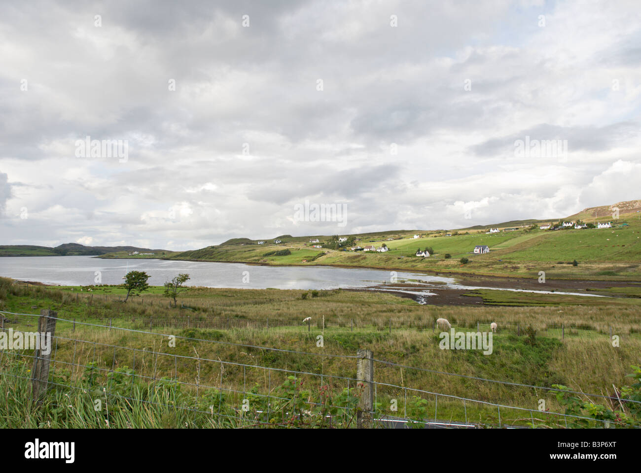 Loch Greshornish from Edinbane Isle of Skye Scotland Stock Photo - Alamy