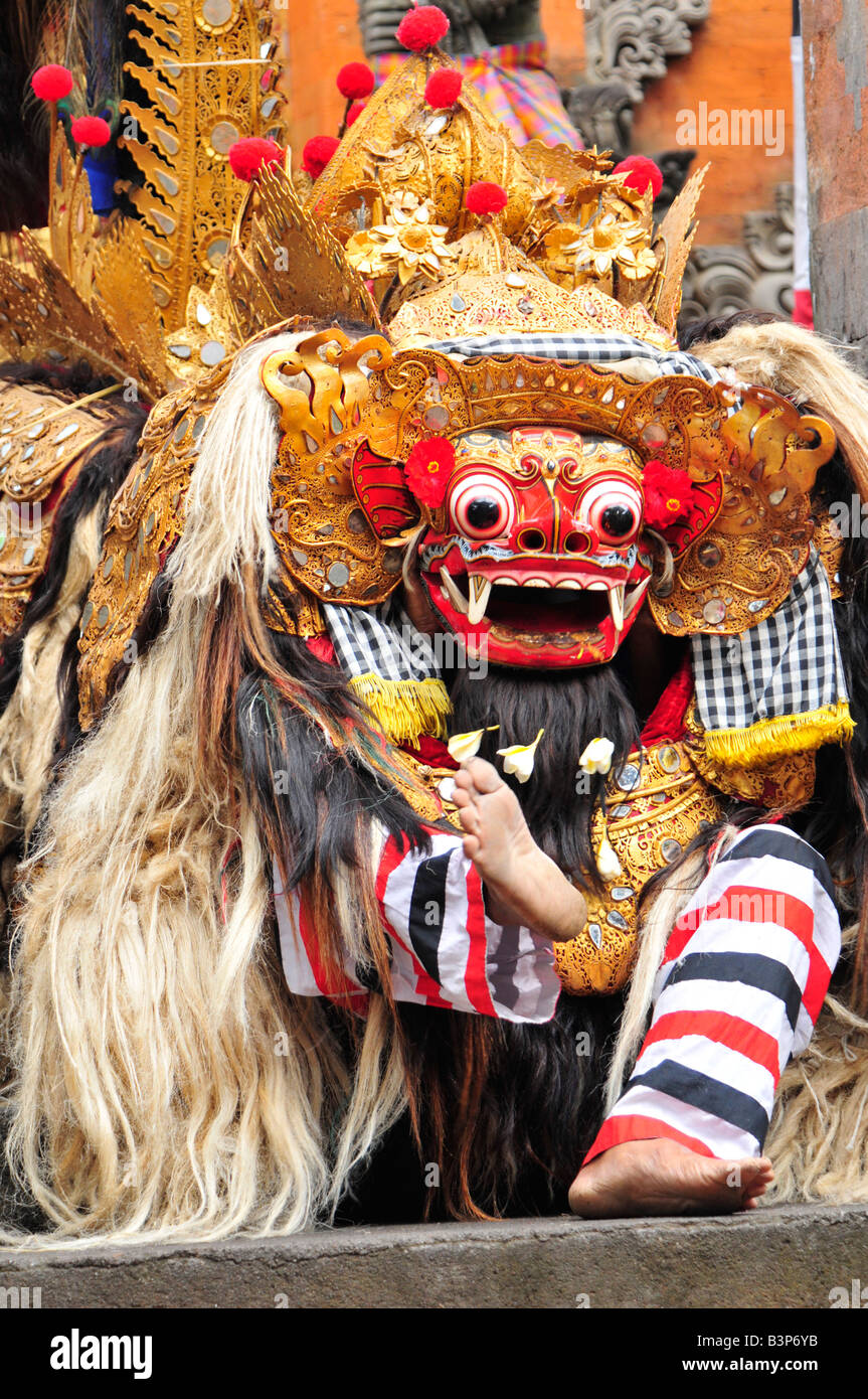 barong dancer, barong dance , batubulan , island of bali , indonesia ...