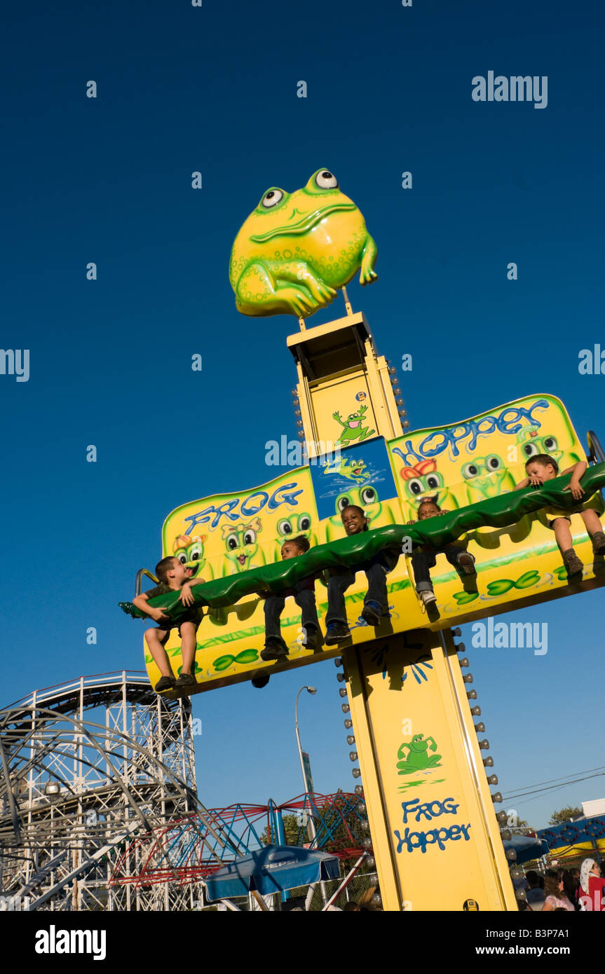 Frog Hopper, Amusement Park, Coney Island, Brooklyn New York City Stock ...