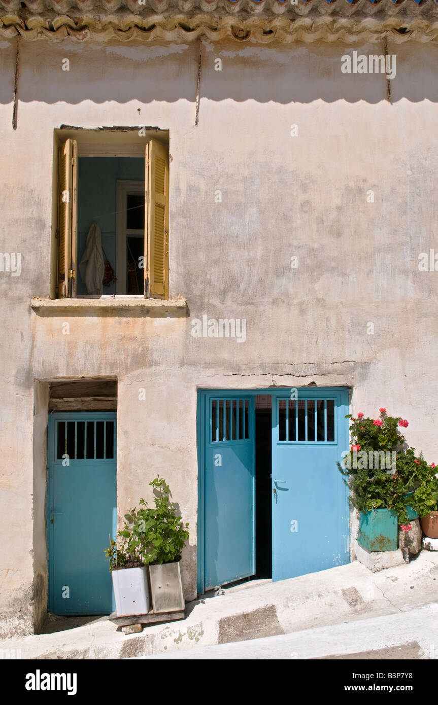 front of an old house in the town of Pylos Messinia Southern ...
