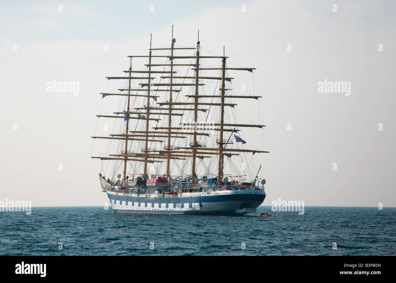 Royal clipper five masted luxury cruise tall sailing ship Stock Photo ...
