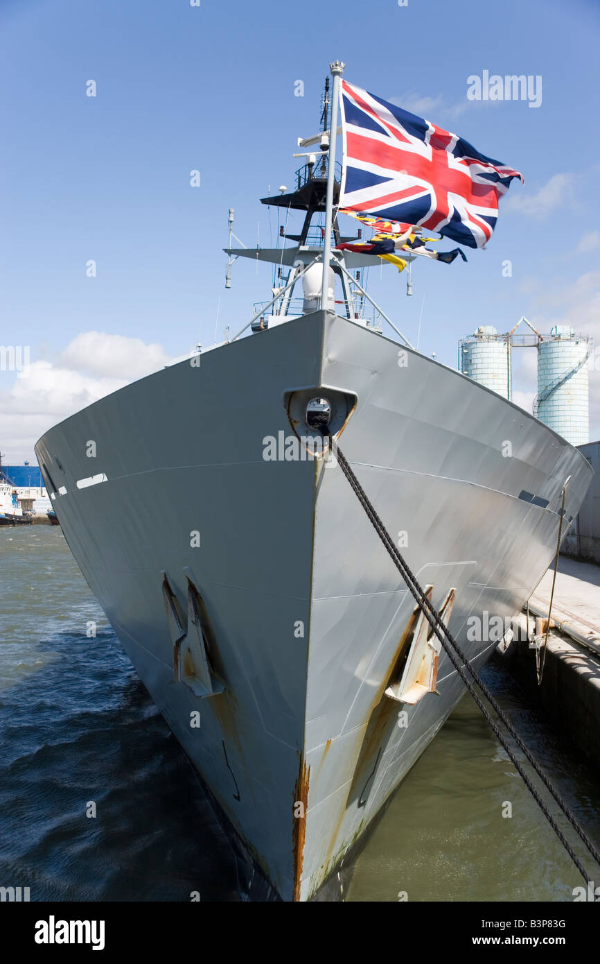 HMS Mersey Royal Navy Offshore Patrol vessel at the Tall Ships race in ...