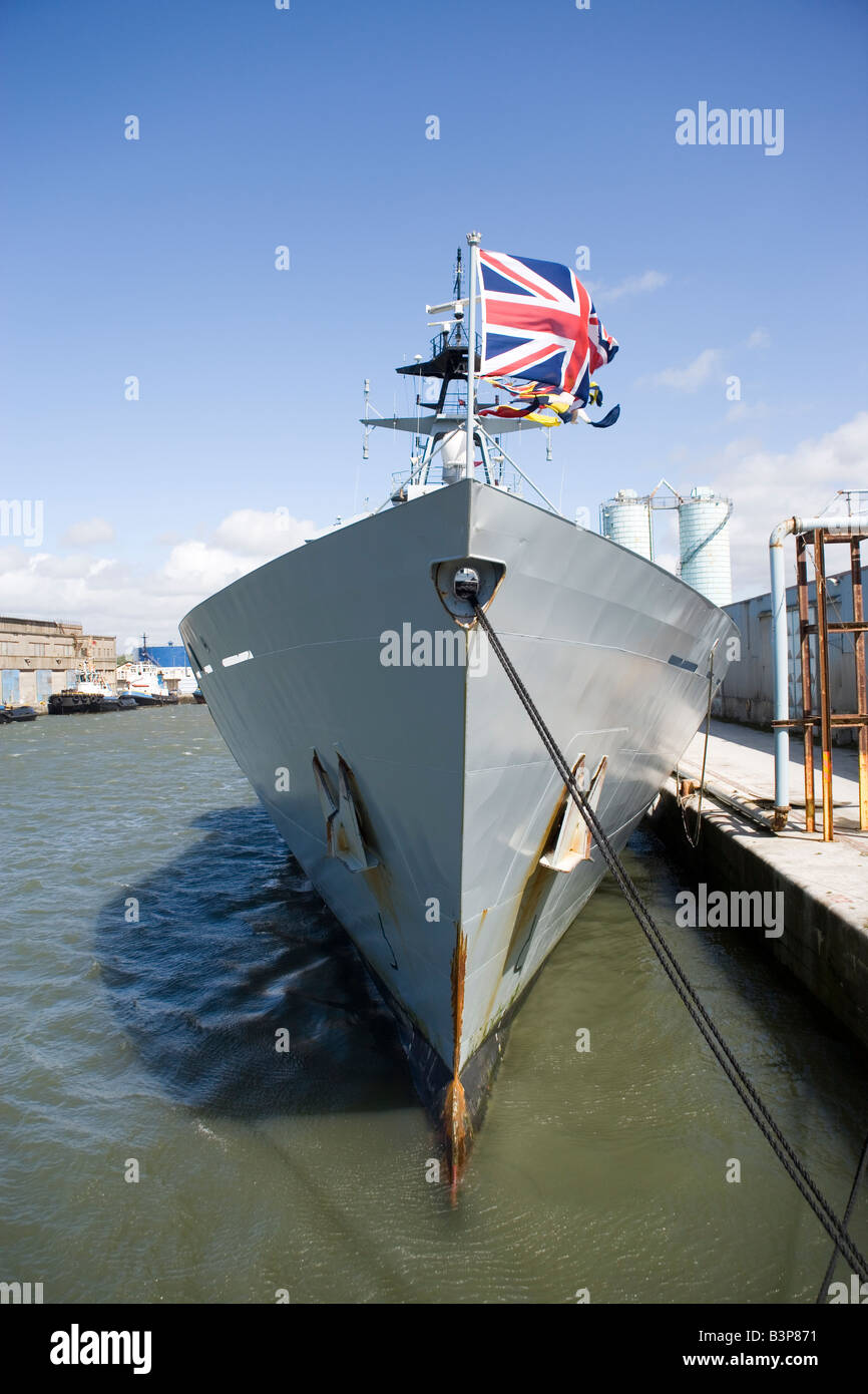 HMS Mersey Royal Navy Offshore Patrol vessel at the Tall Ships race in ...