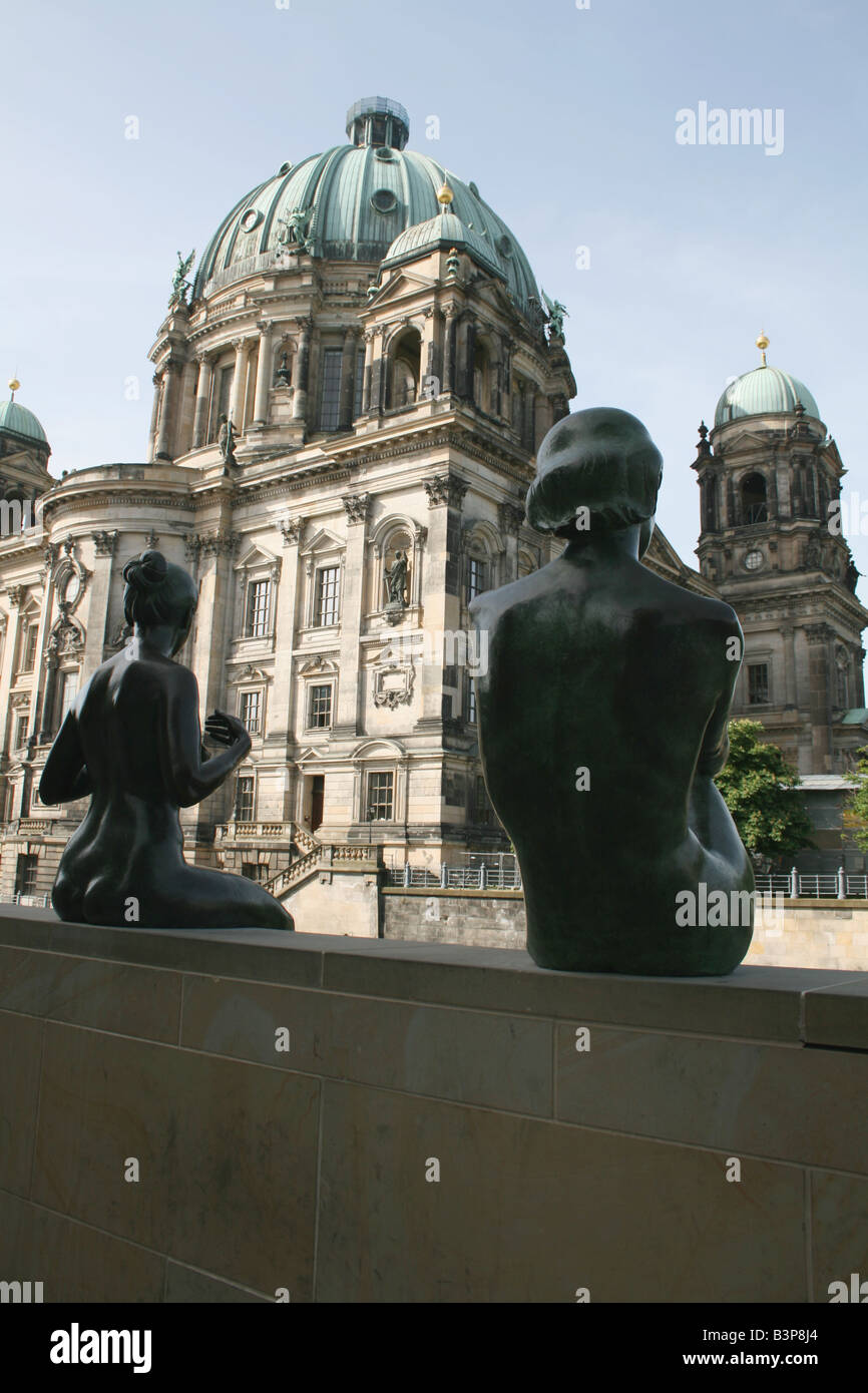 Statues and exterior of Berlin Cathedral May 2008 Stock Photo - Alamy