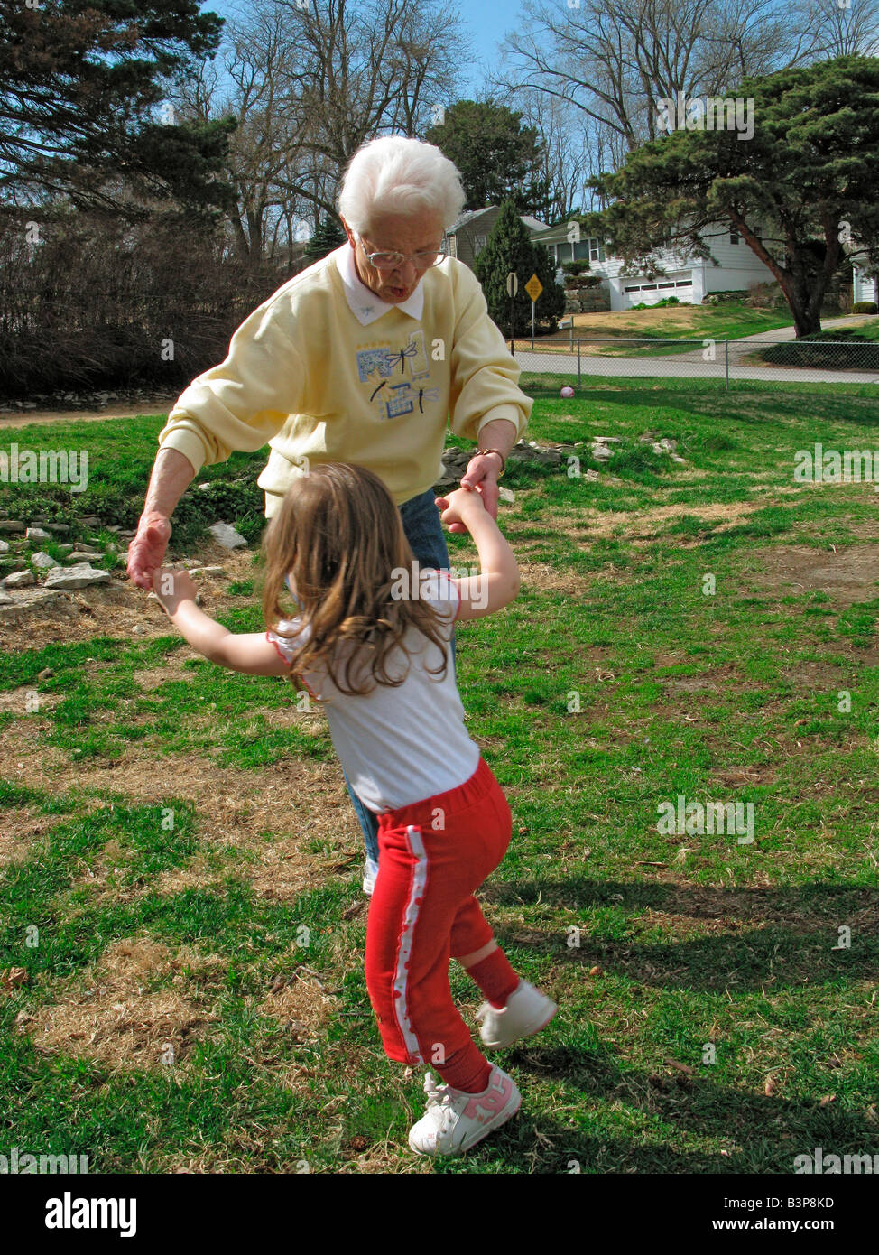 Dancing in the Back Yard Stock Photo - Alamy
